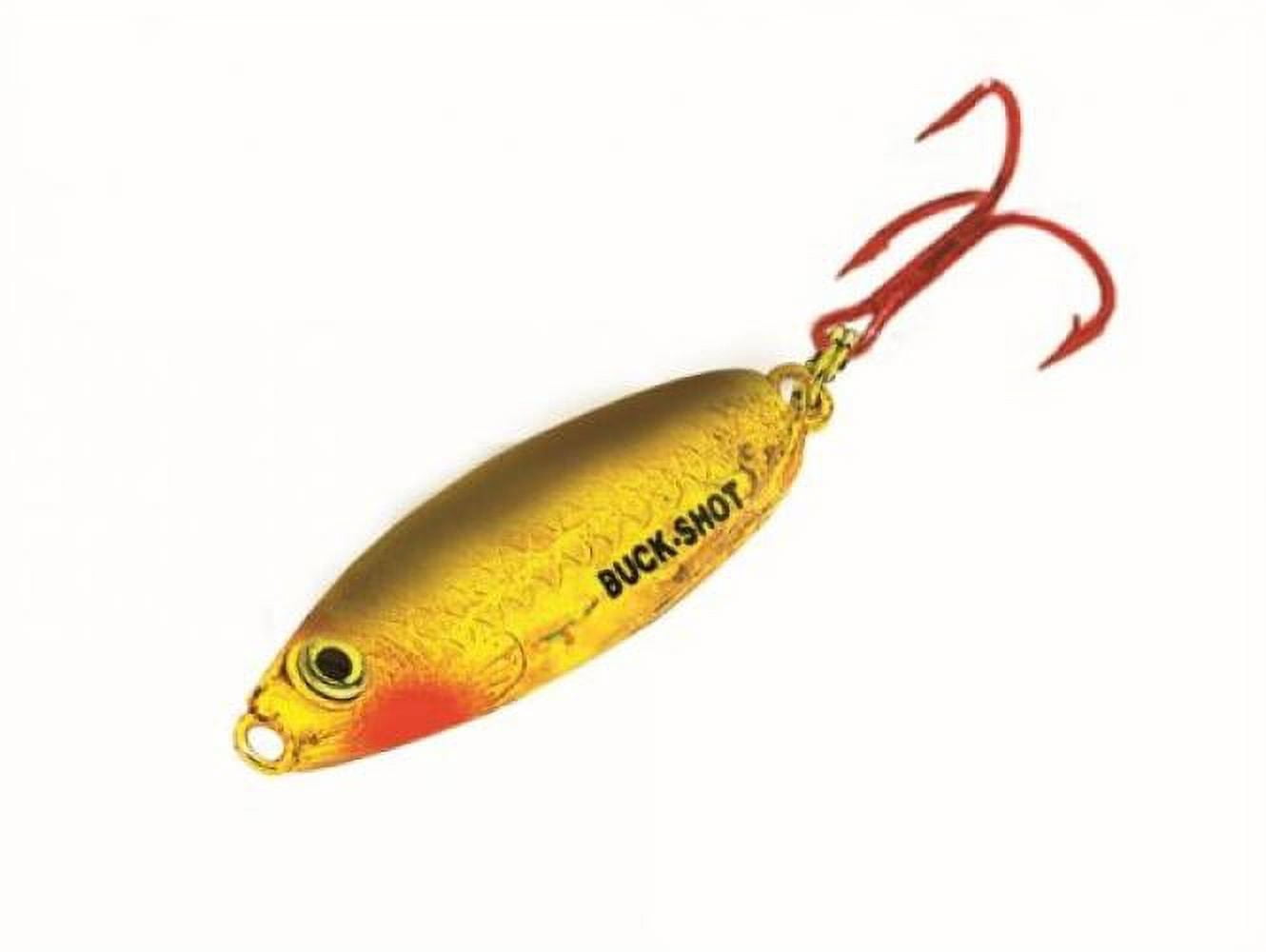 Northland Fishing Tackle Buck-Shot Ice Fishing Rattle Spoon, Gold ...