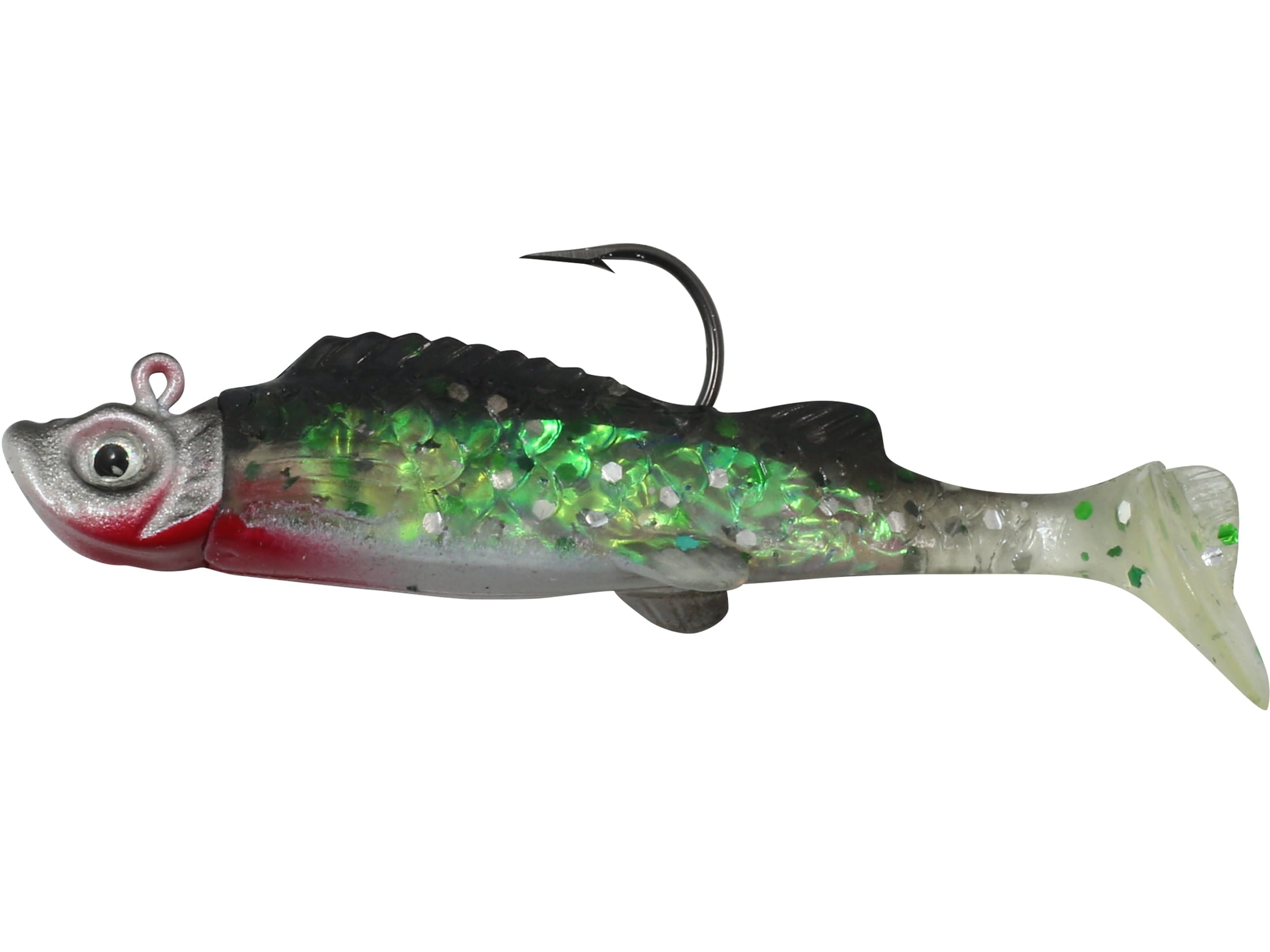 Mimic Minnow Shad - Swimming Fluke with Holographic Flash Foil Body ...