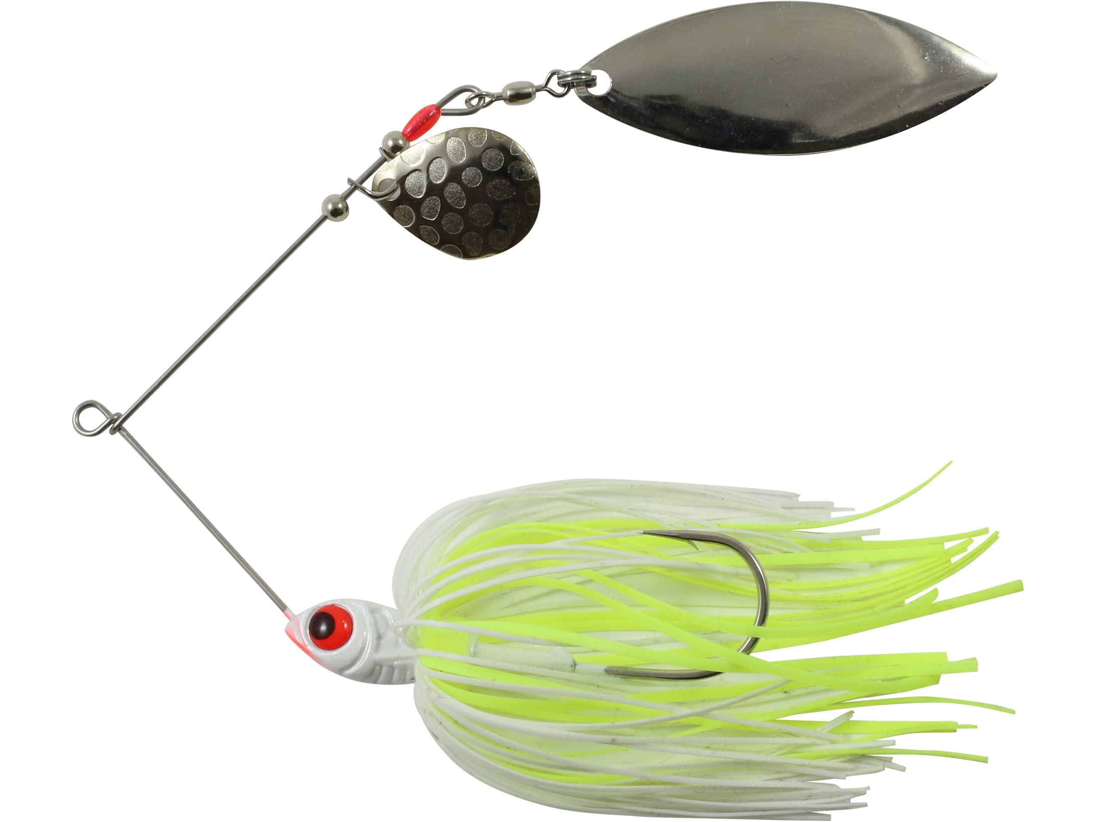 Northland Reed-Runner Classic Tandem Spinnerbait 1/4oz Whitetreuse Nickel - Walmart.com