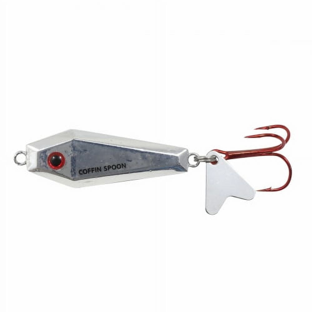 Northland Tackle Buck-Shot Coffin Ice Fishing Spoon, Silver Shiner, 3/ ...