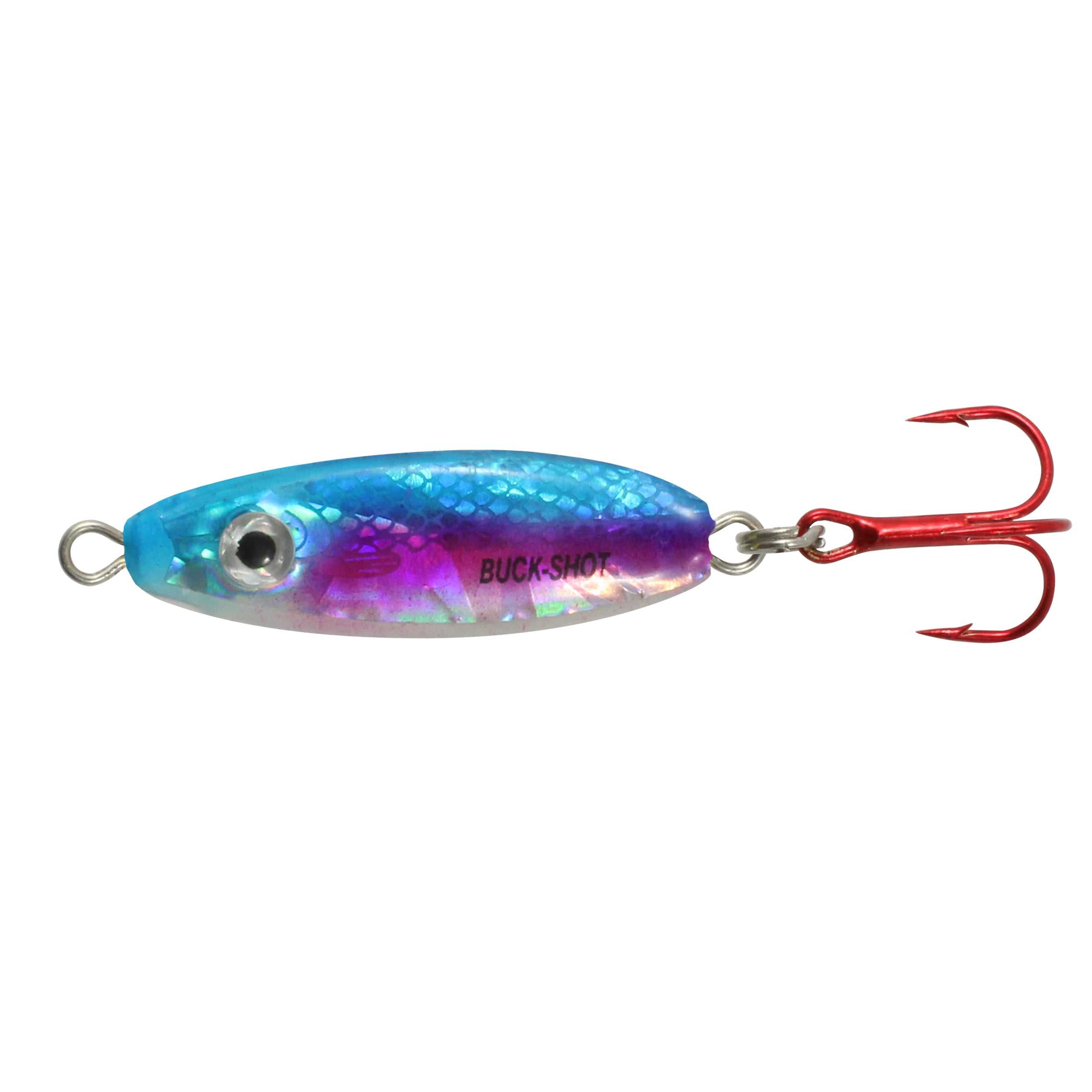 Northland Tackle Buck-Shot Ice Fishing Rattle Spoon, Super-Glo Rainbow ...