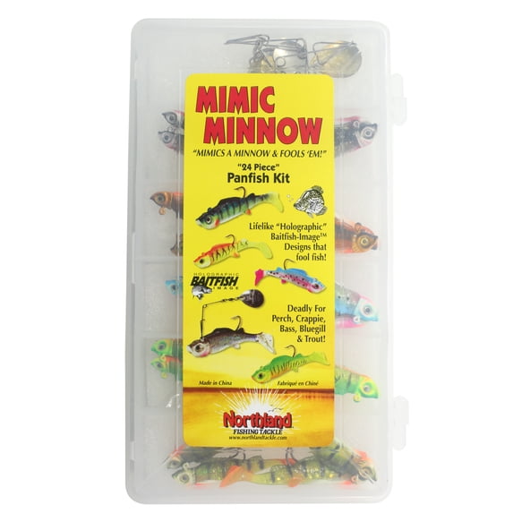 Northland Tackle Mimic Minnow Panfish Fish Kit, Freshwater, Assorted ...