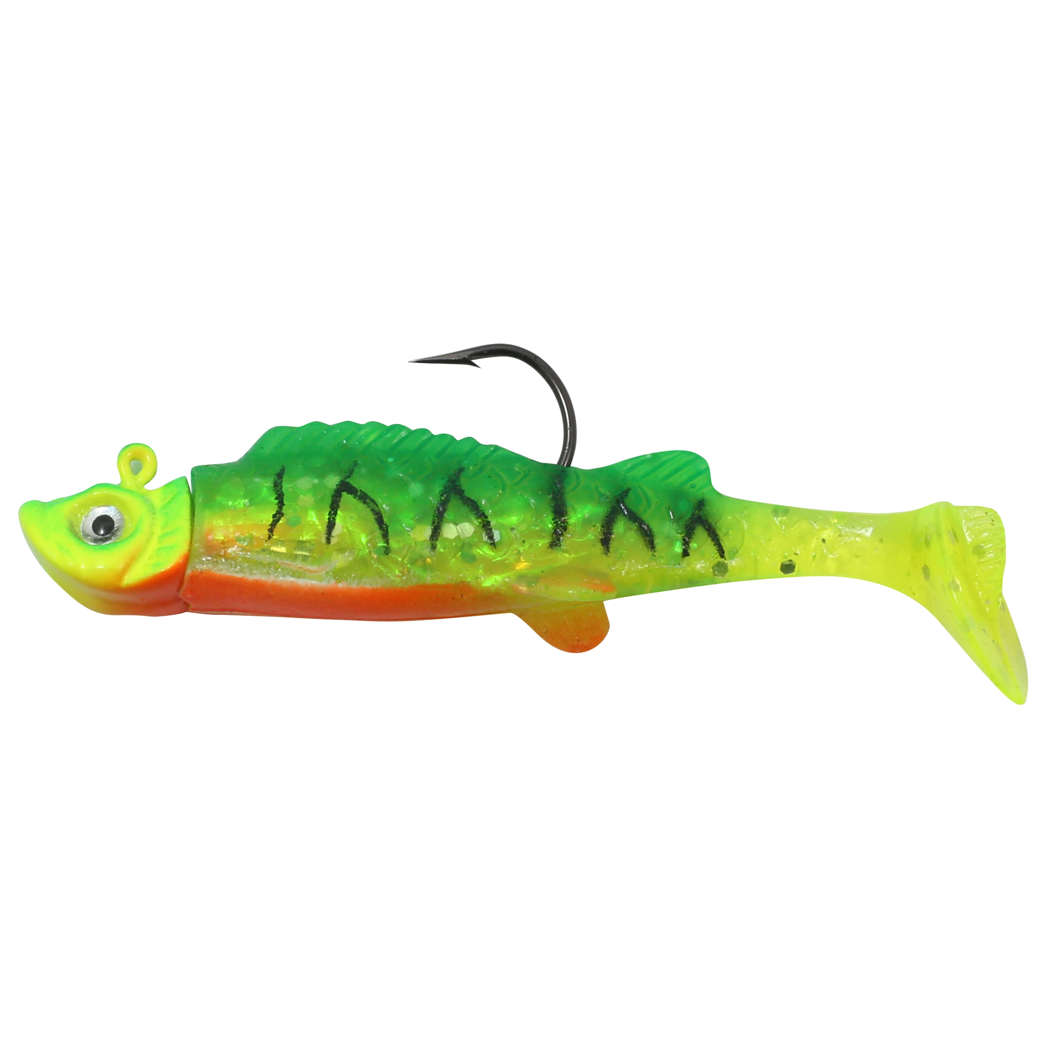 Northland Tackle Mimic Minnow Shad, Jig and Tail, Freshwater, Firetiger ...
