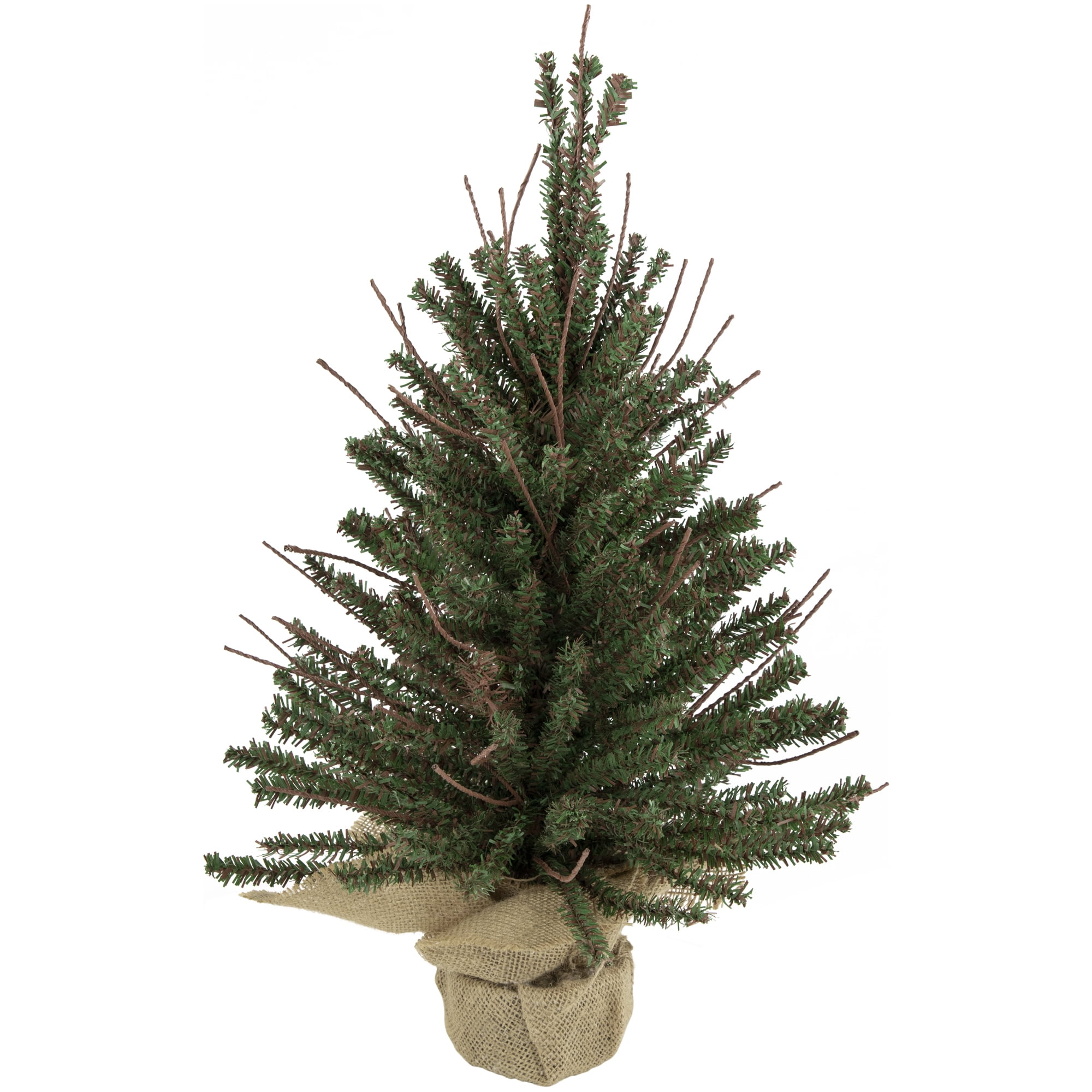 Northlight 1.5' Unlit Artificial Christmas Tree Warsaw Twig in Burlap ...
