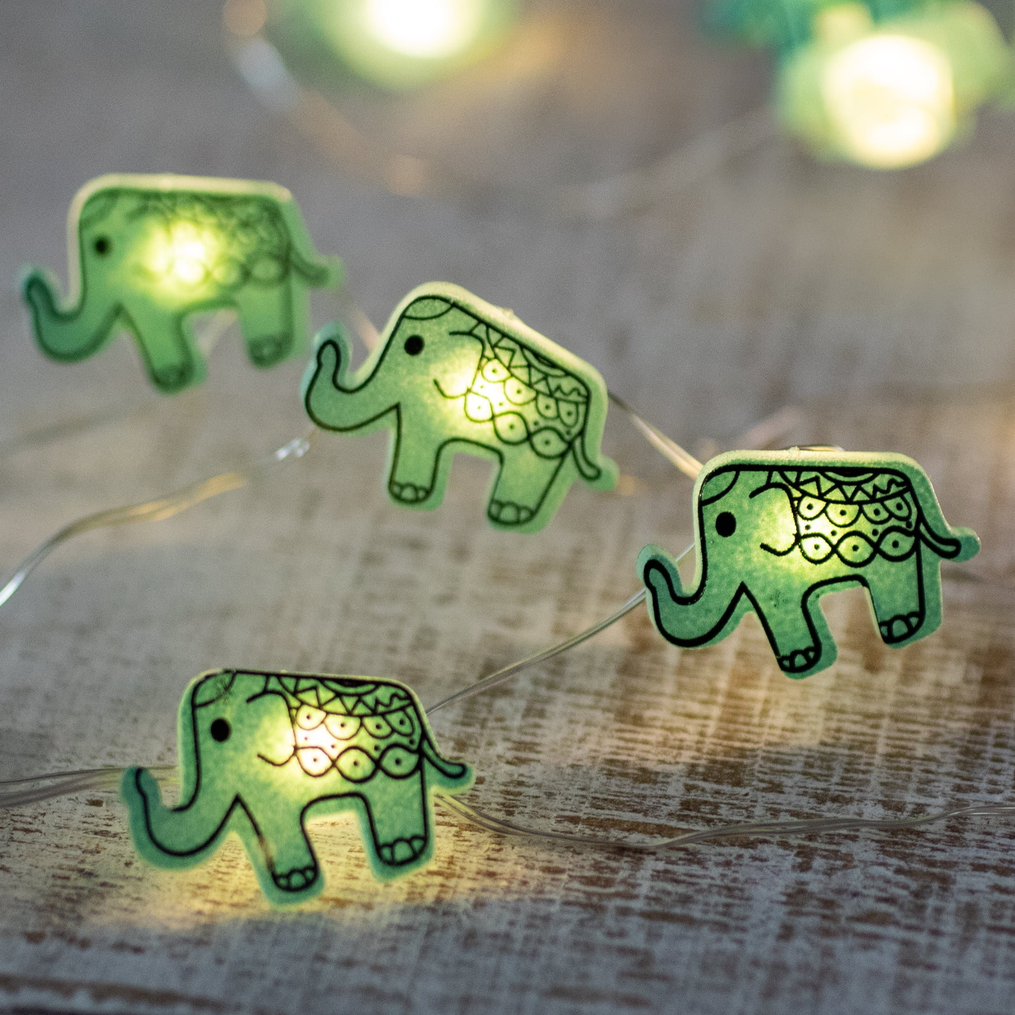 Northlight LED Elephant Fairy Lights - Warm White - 2.75' Silver Wire ...
