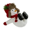 Northlight Fallen Ice Skating Snowman Christmas Figure - 10" - Walmart.com