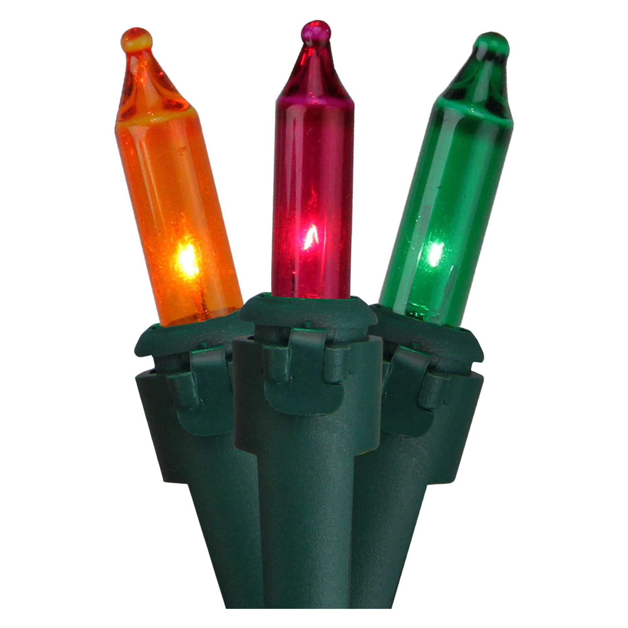 Northlight Mini Christmas Light Set - Multicolor - 20.5' Green Wire ...