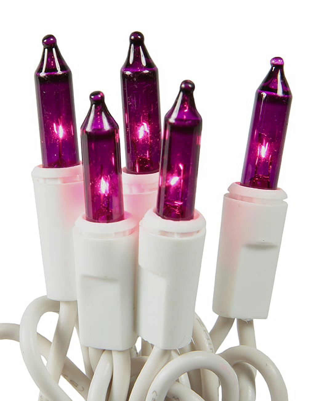 Northlight 100-Count Pinkish Purple Mini Christmas String Light Set ...
