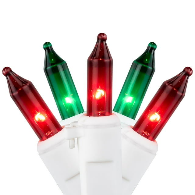 Northlight 100-Count Red and Green UL Certified Mini Christmas Lights ...