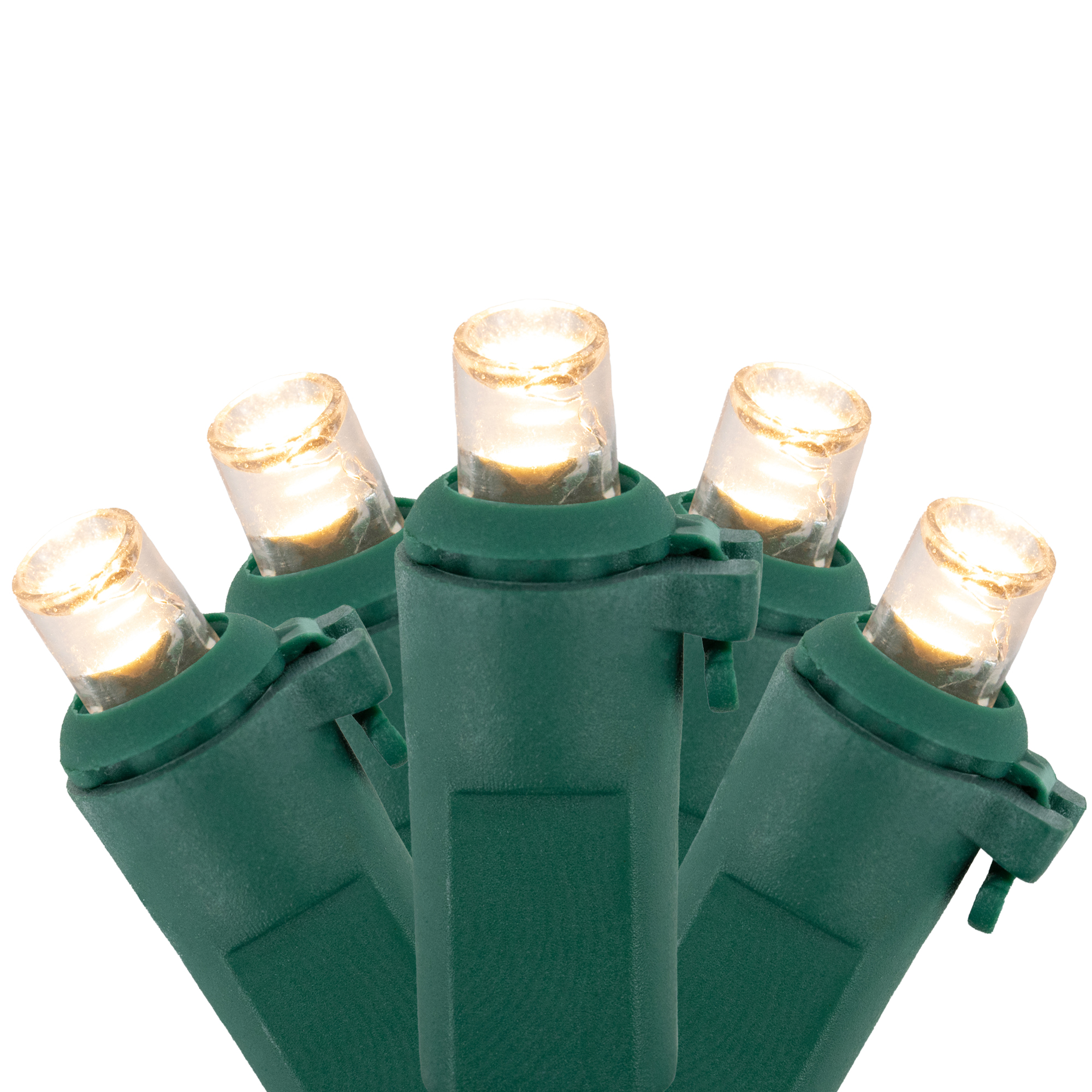 Red LED Wide Angle Christmas Lights - White Wire - Walmart.com