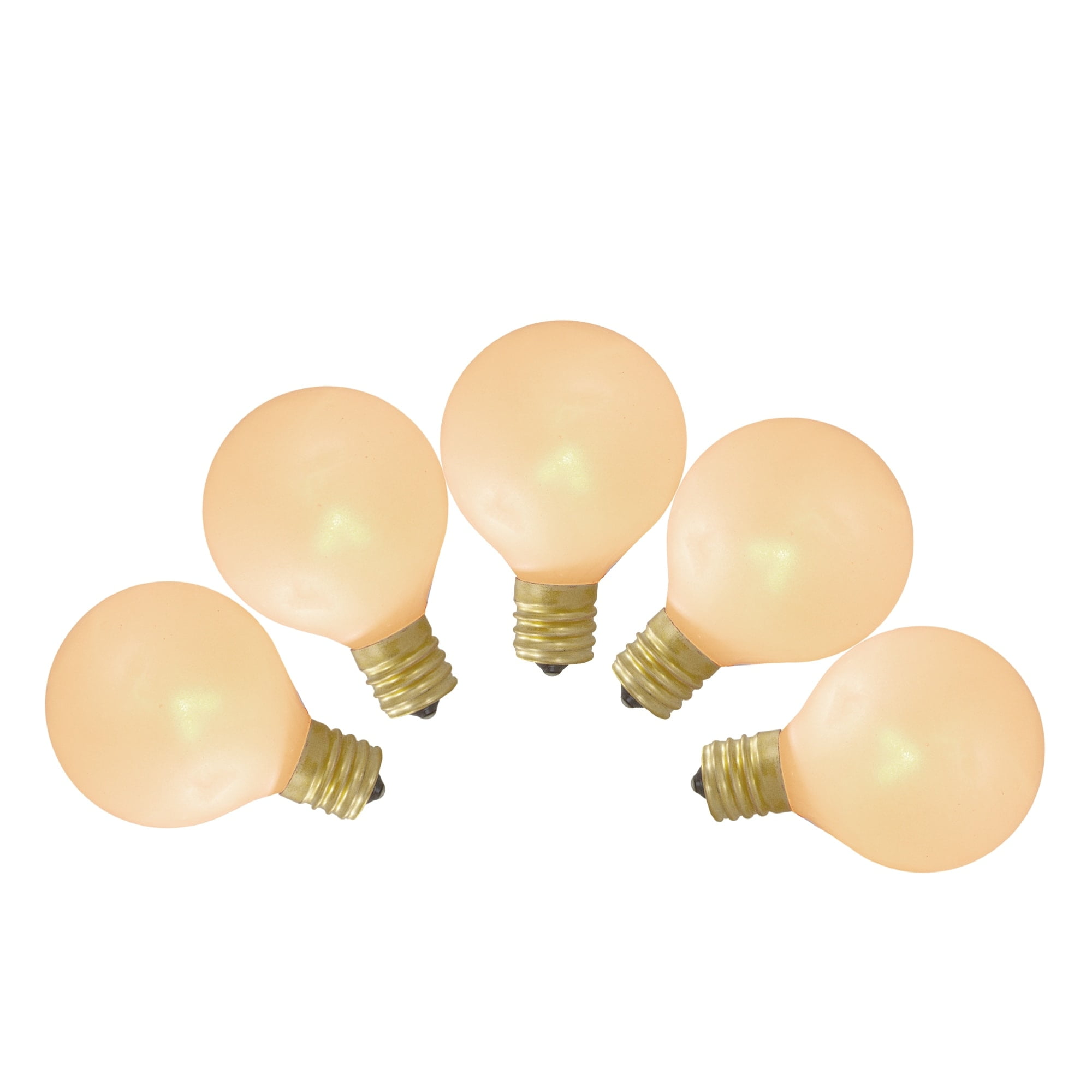Northlight 10ct Pearl White G50 Globe Replacement Bulbs - 10.5 ...