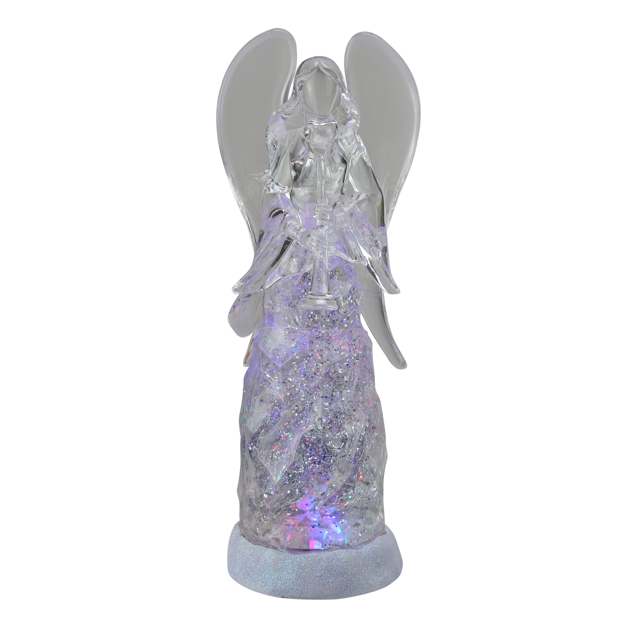 Northlight 11.5" LED Lighted Color Changing Angel with Trumpet ...