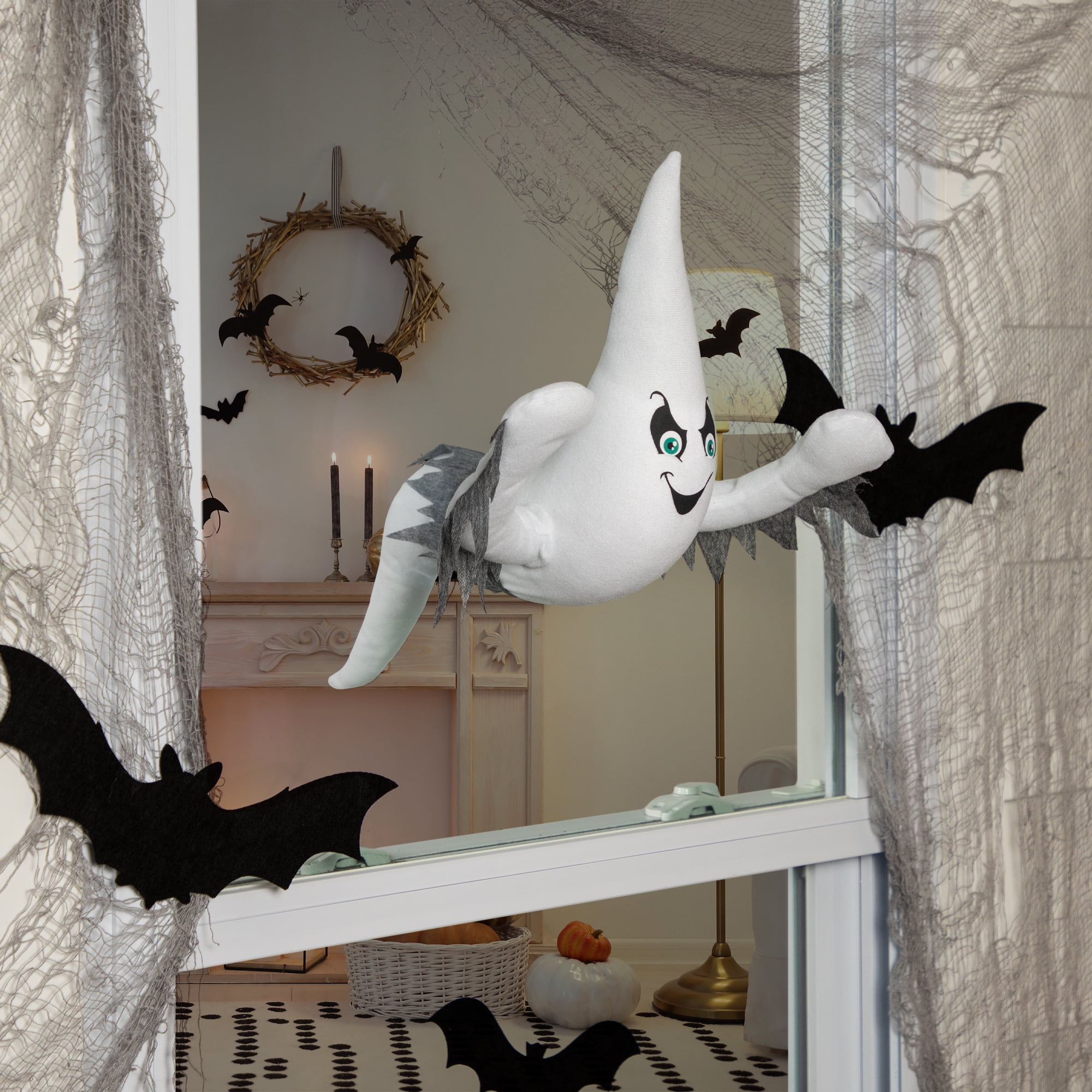Northlight Ghoulish Ghost 3-D Halloween Window Decoration - 12 ...