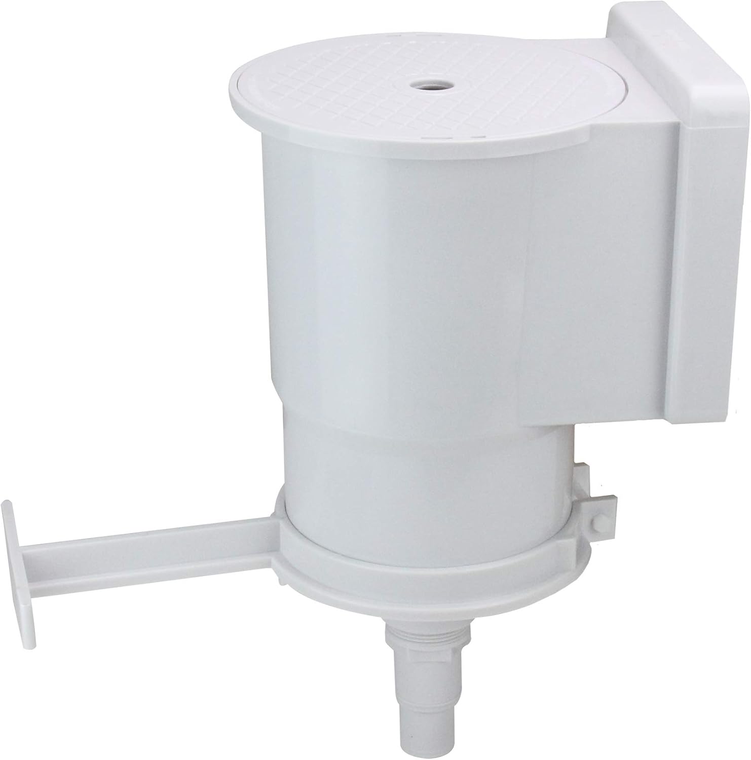 Northlight 13.75" White Wide Mouth Thru Wall Skimmer with Brace and ...