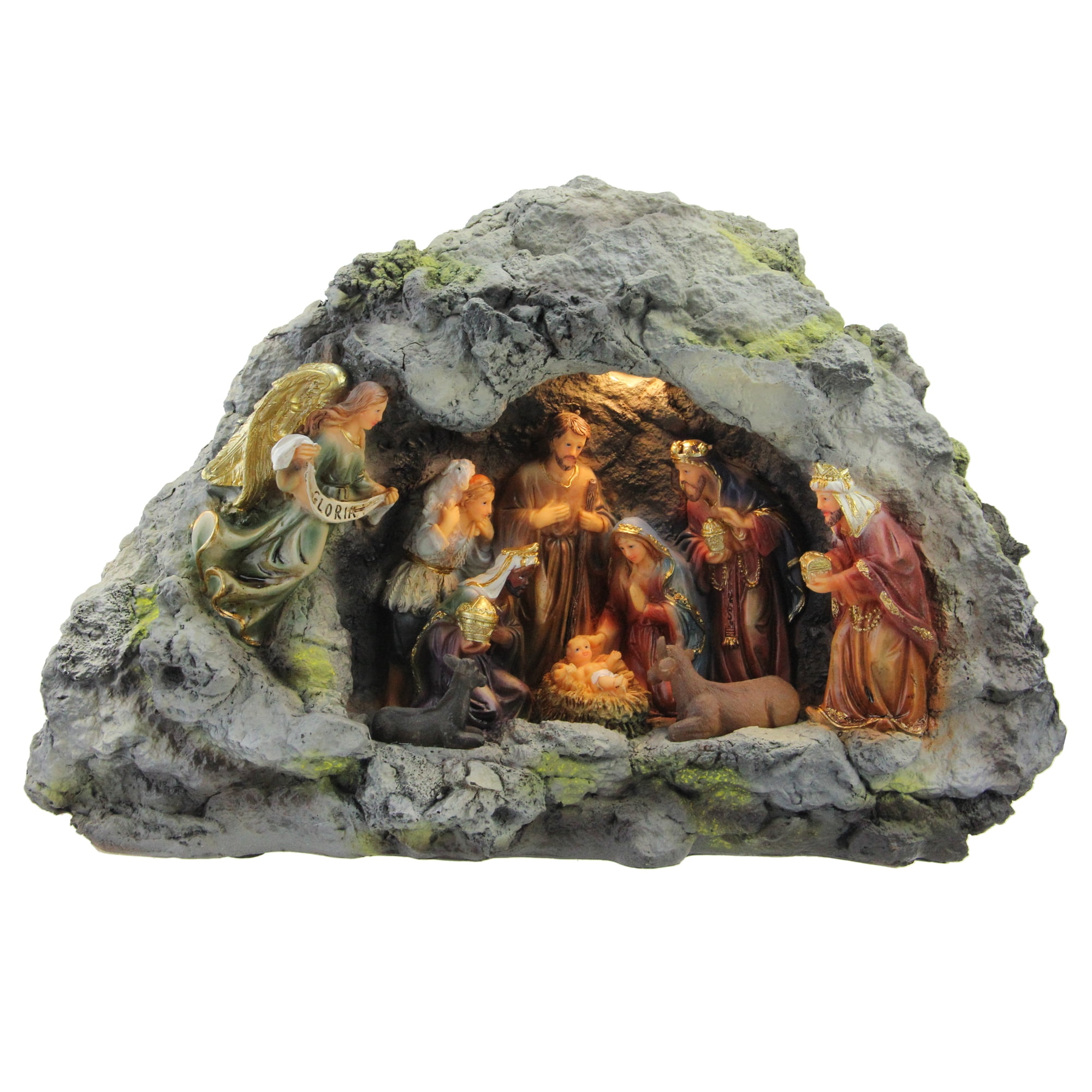 Northlight 14.5" Traditional Religious Christmas Nativity Scene in a ...