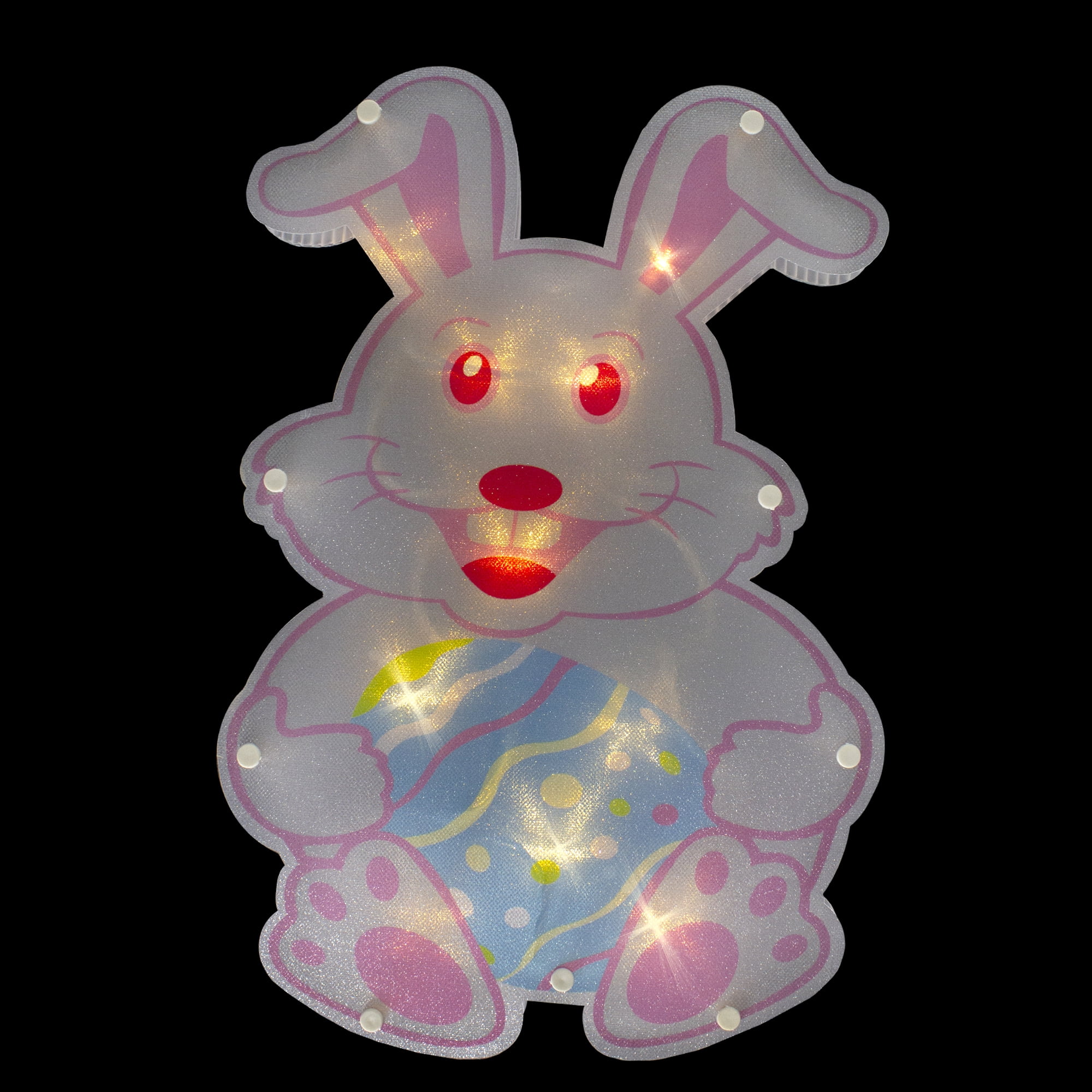 Northlight 14" Battery Operated LED Lighted Easter Bunny Window ...