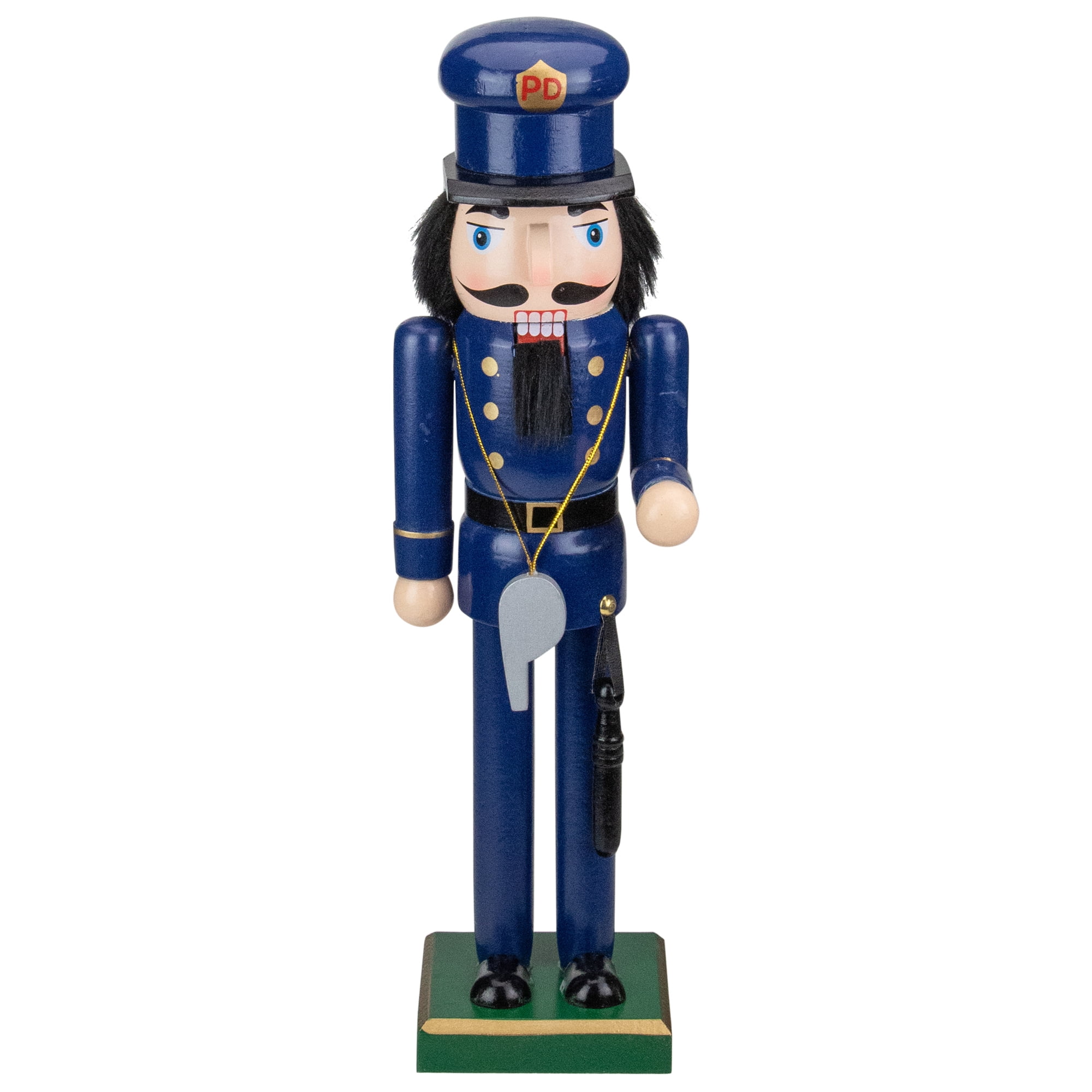 Northlight 14" Blue and Black Wooden Police Officer Christmas ...