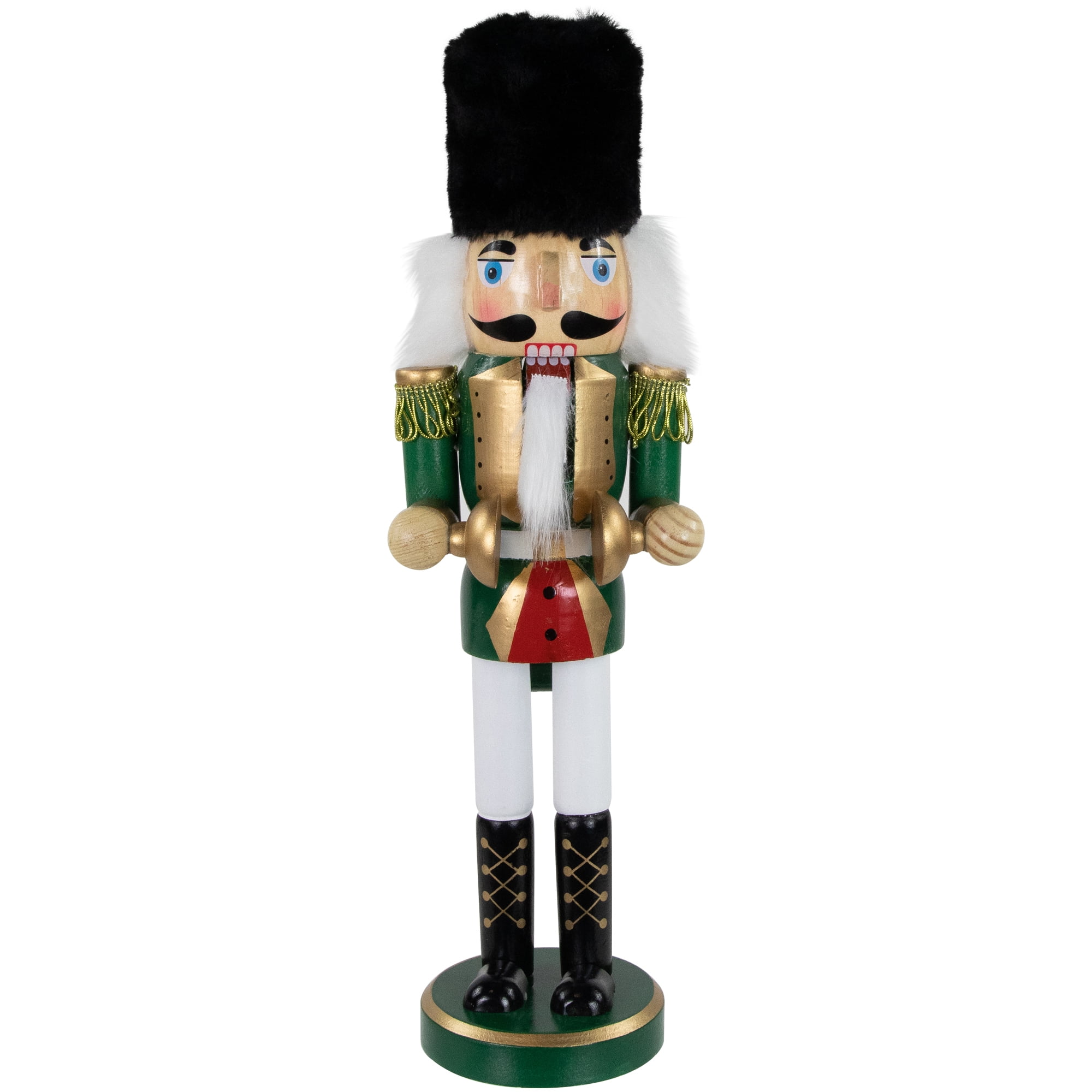 Northlight 14" Green and White Christmas Holiday Nutcracker - Xmas ...