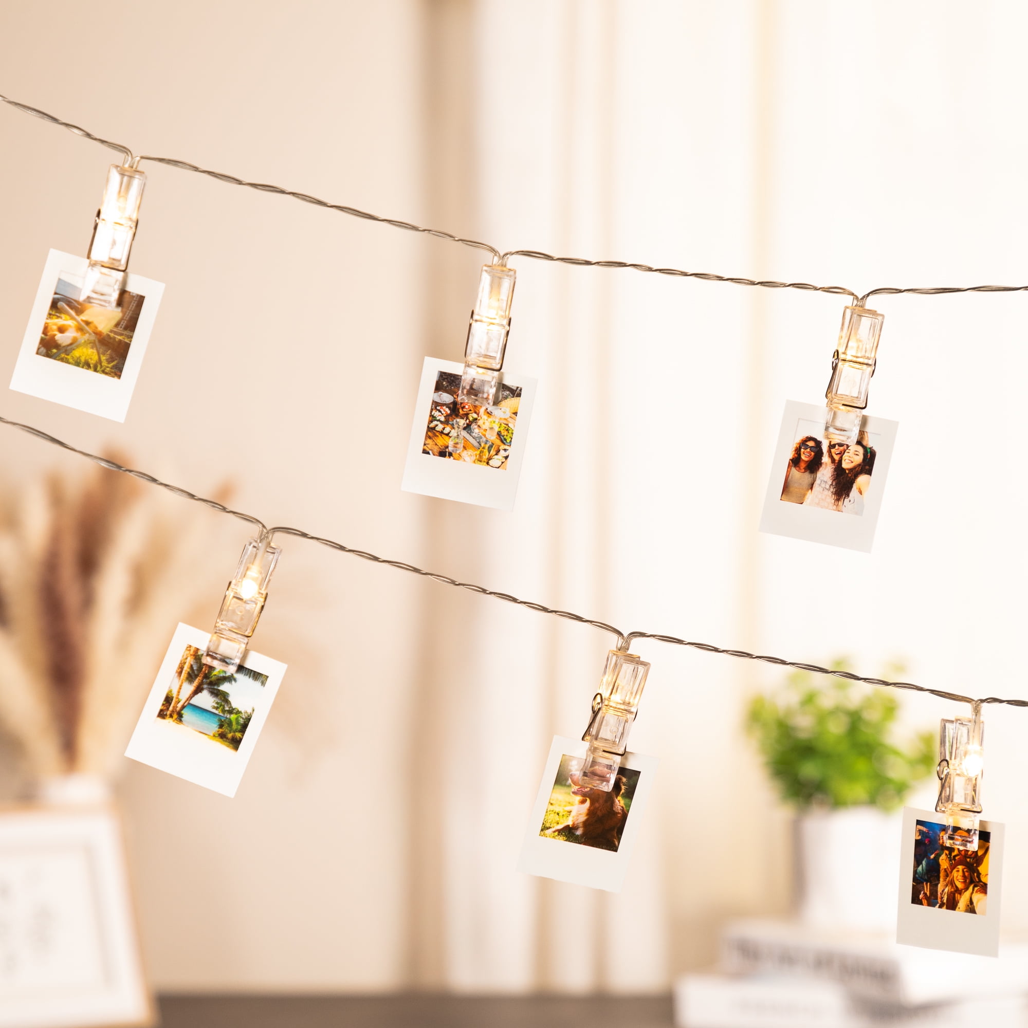 Northlight LED Clothes Pin Photo Holding String Light Set - 5' Clear ...