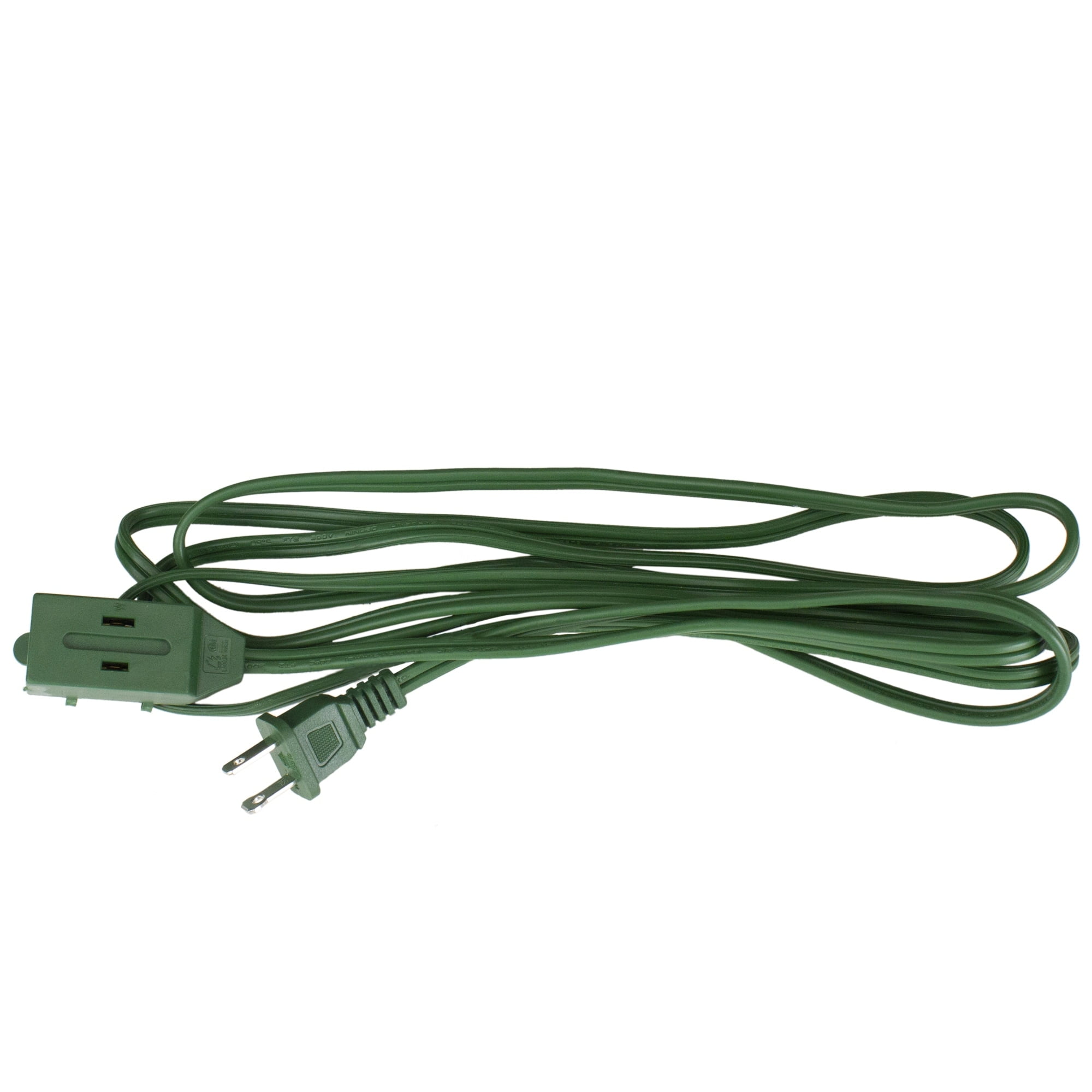 Northlight 15' Indoor Power Extension Cord with 3-Outlets and Safety ...