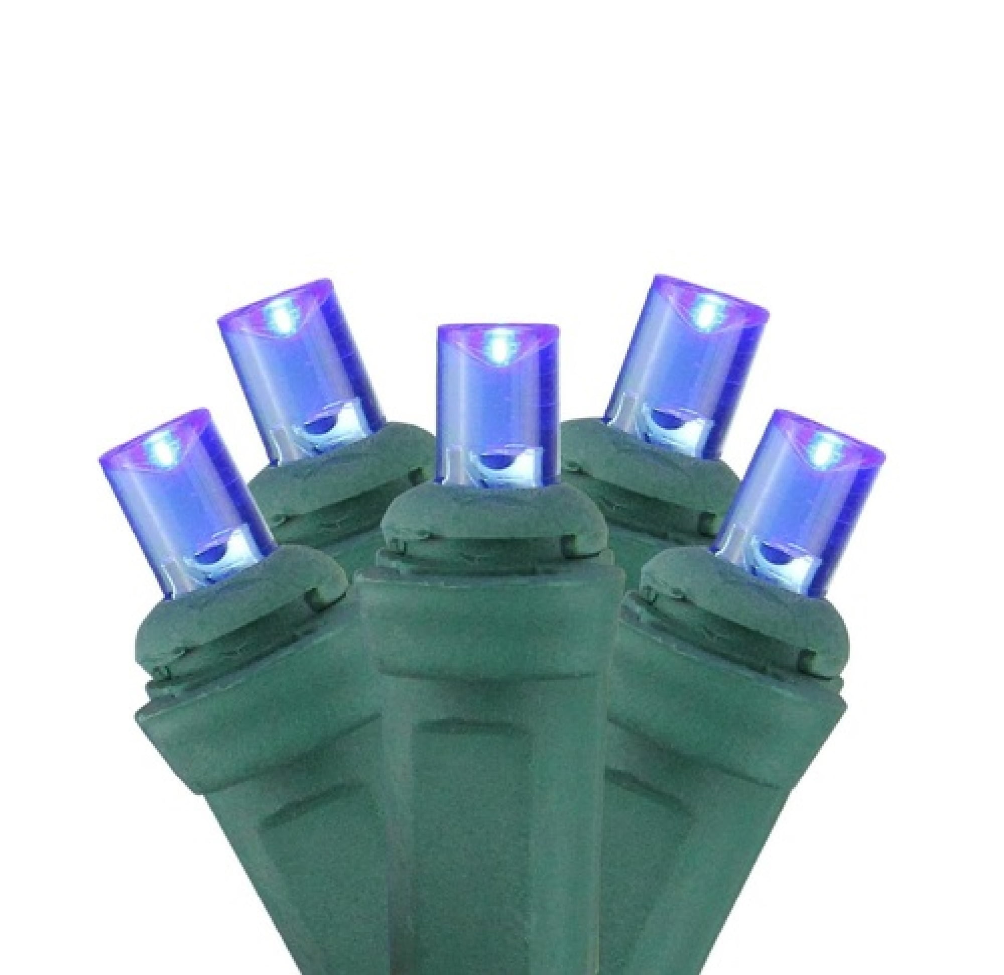 Northlight 150ct Wide Angle LED Net Lights Blue - 4' x 6' Green Wire ...