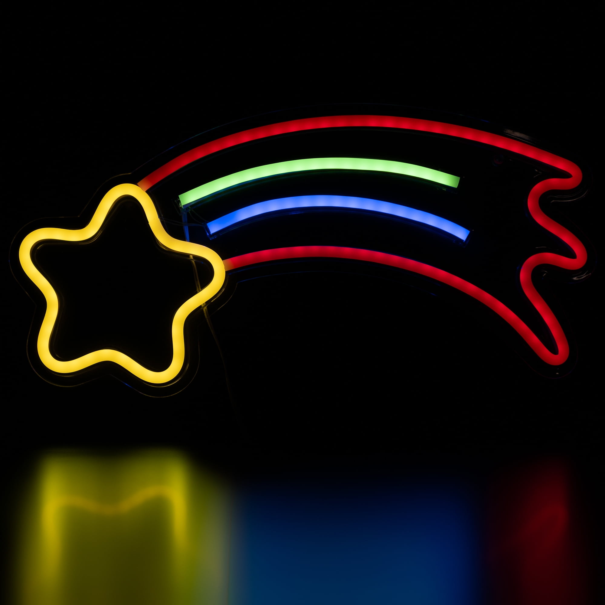 Northlight LED Shooting Star Neon Lighted Wall Art - 16" - Walmart.com