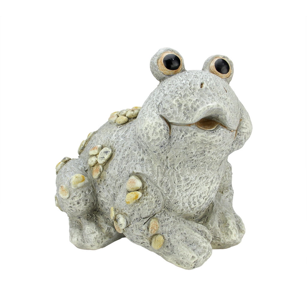 Northlight 17.3" Weathered Frog Garden Statue Outdoor Decoration - Gray ...