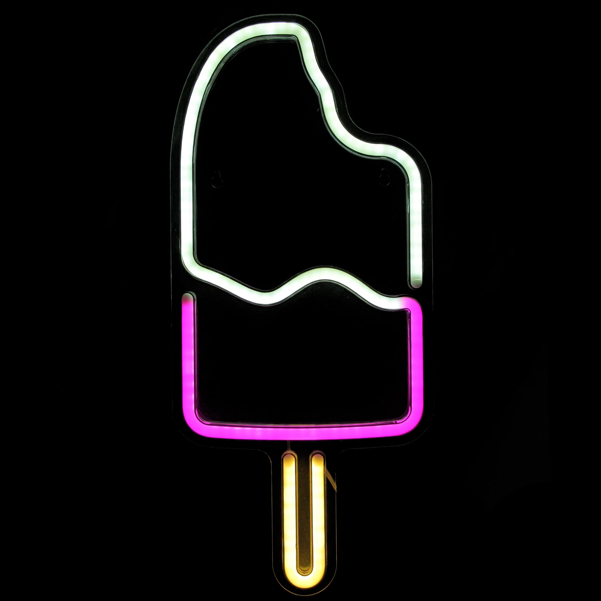 Northlight 17.75" Pink and White Popsicle LED NEON Wall Sign - Walmart.com