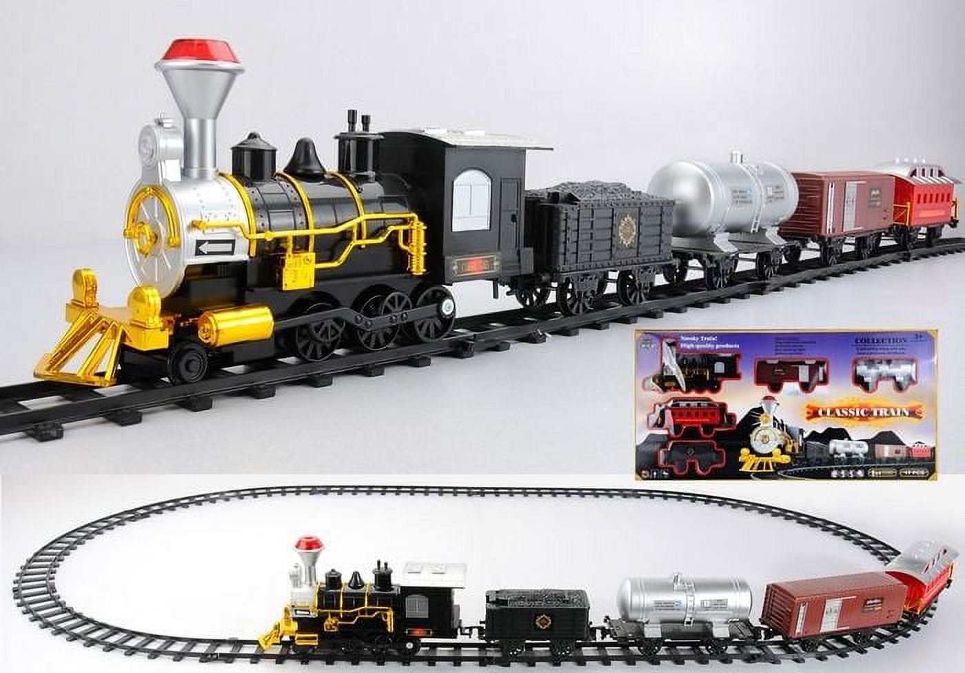 Northlight 17-Piece Battery Operated Lighted & Animated Toy Train Set ...