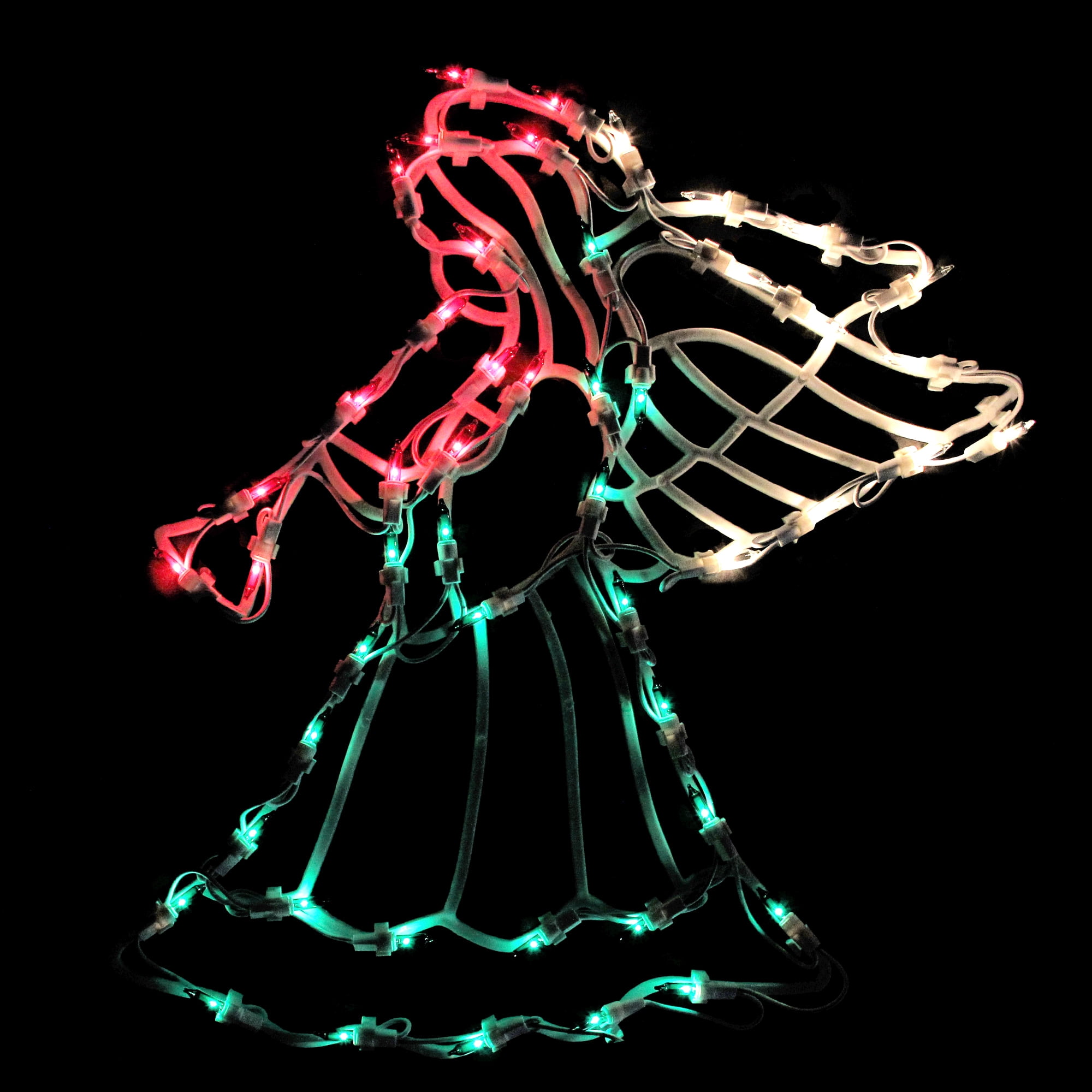 Northlight Lighted Trumpeting Angel Window Silhouette Christmas ...