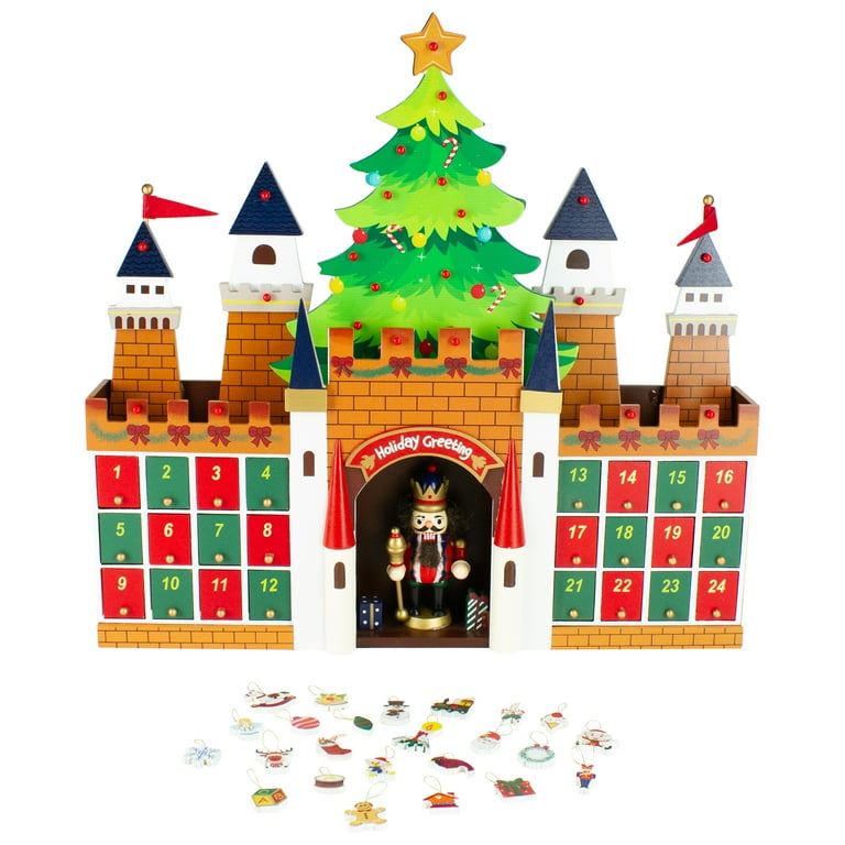 Wooden Castle Advent Calendar Amazon.com: Wooden Christmas Advent