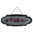 Northlight 20.5" Red and Gray Animated 'Spooky' Halloween Sign ...