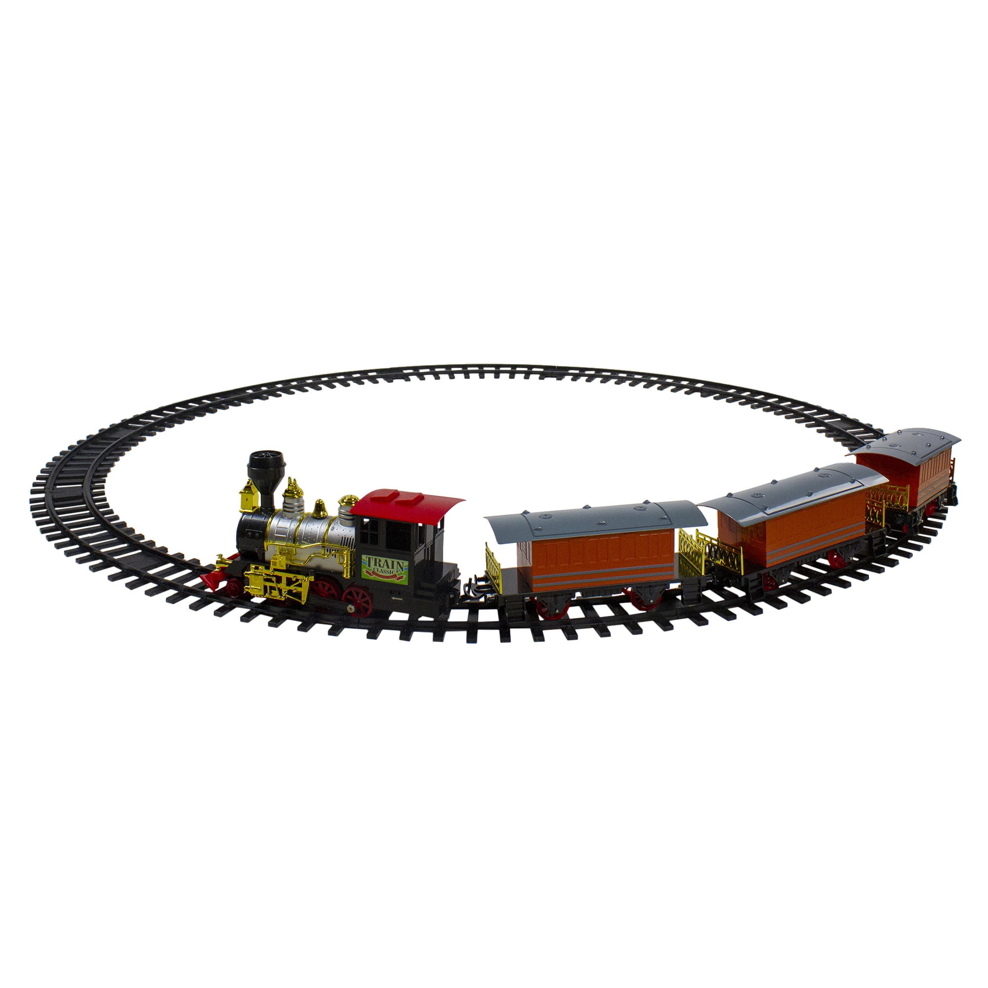 Northlight Animated Lighted Classic Christmas Train Set with Sound ...