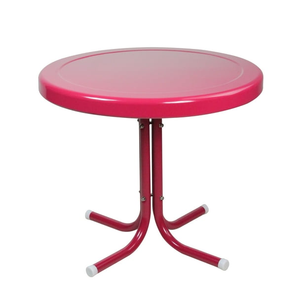 Northlight 21.75" Retro Tulip Outdoor Patio Side Table - Pink - Walmart.com