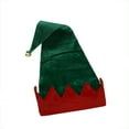 Northlight 22" Green and Red Unisex Adult Christmas Elf Hat Costume ...