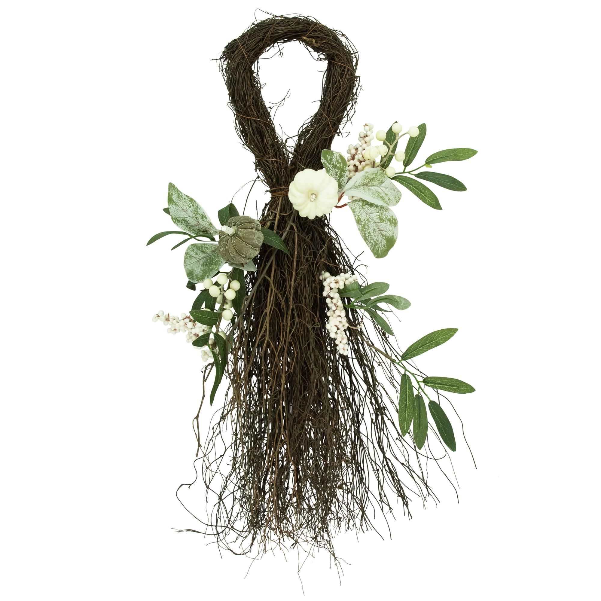 Northlight Pumpkins and Berries Artificial Fall Harvest Twig Teardrop ...