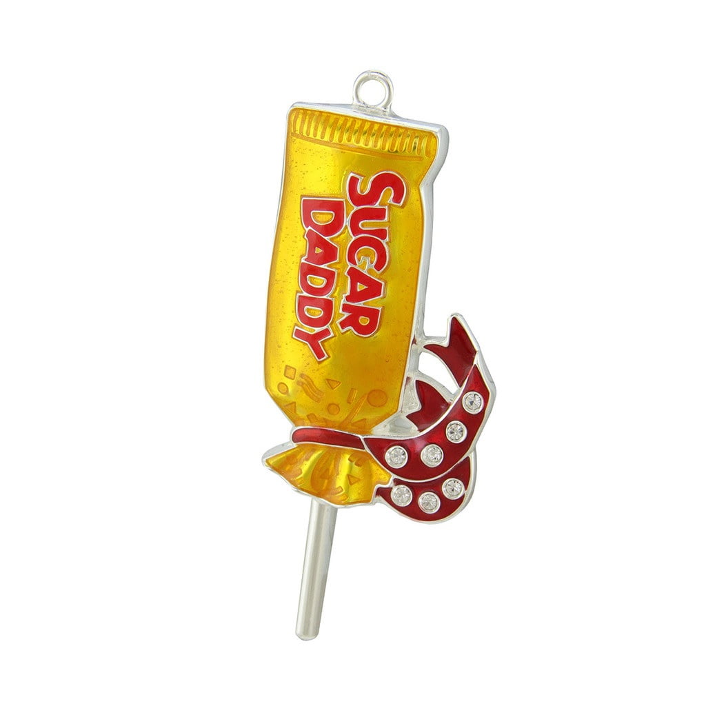 Northlight 3.75" Yellow and Red "Sugar Daddy" Candy Logo with European ...