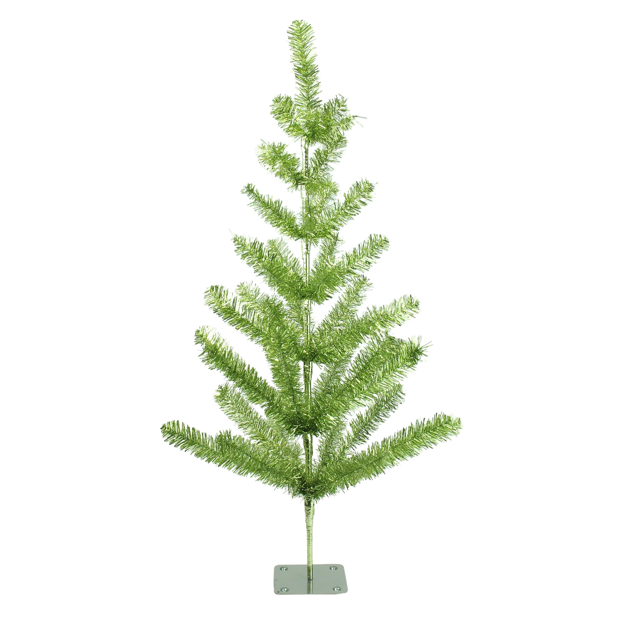 Northlight 3' Medium Green Tinsel Pine Twig Artificial Christmas Tree ...