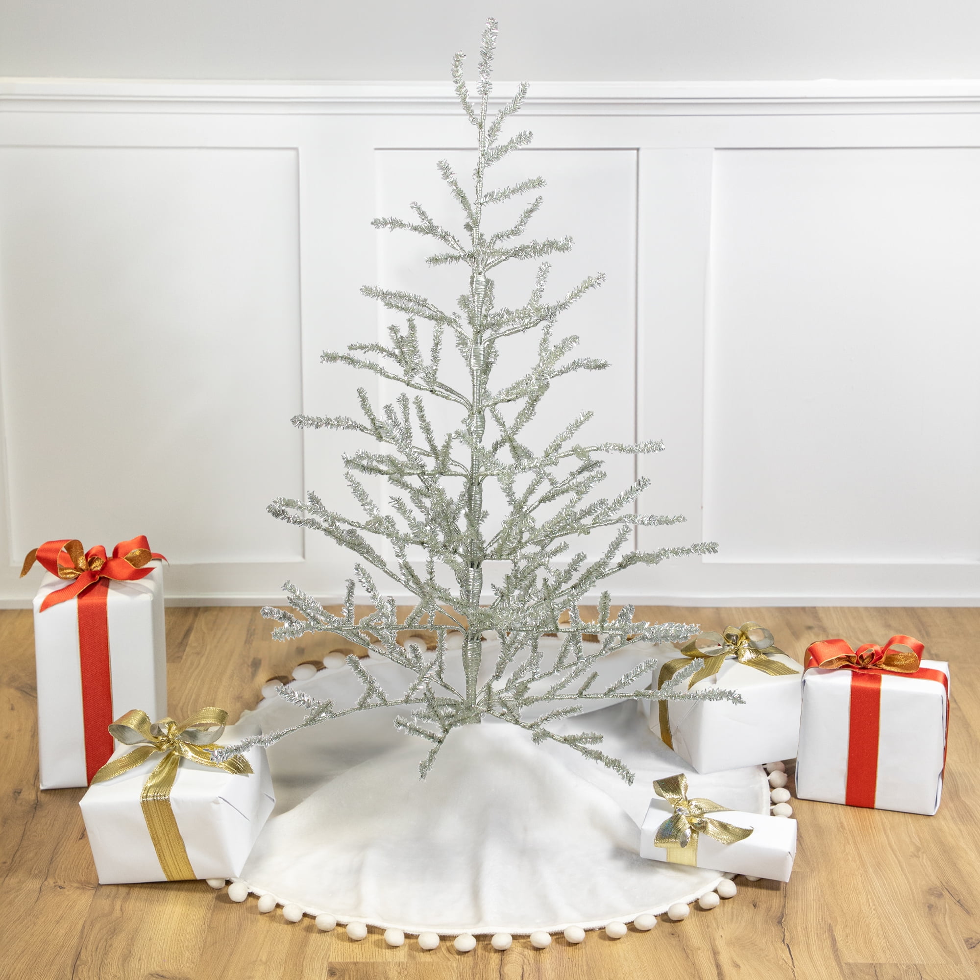 Northlight 3' Unlit Artificial Christmas Twig Tree Full Champagne ...