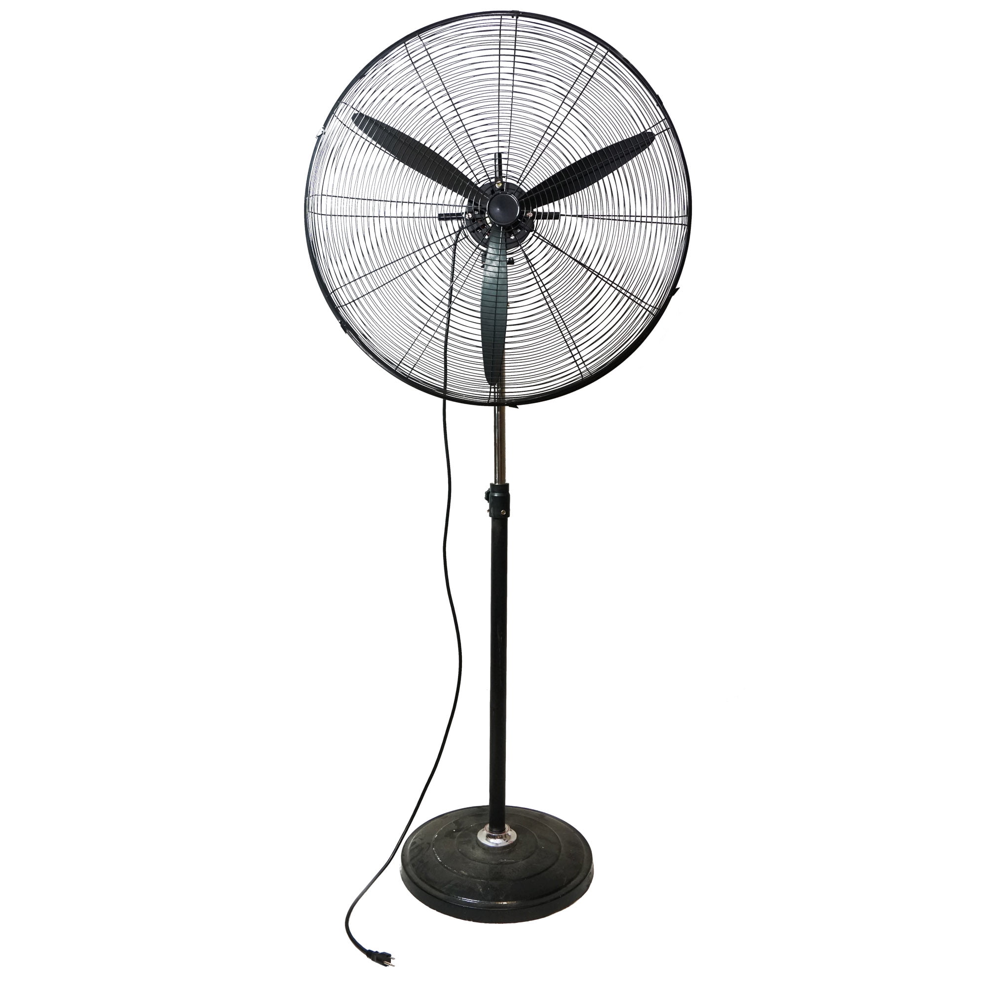 Northlight 30" Black Floor Standing Adjustable 3-Speed Oscillating ...
