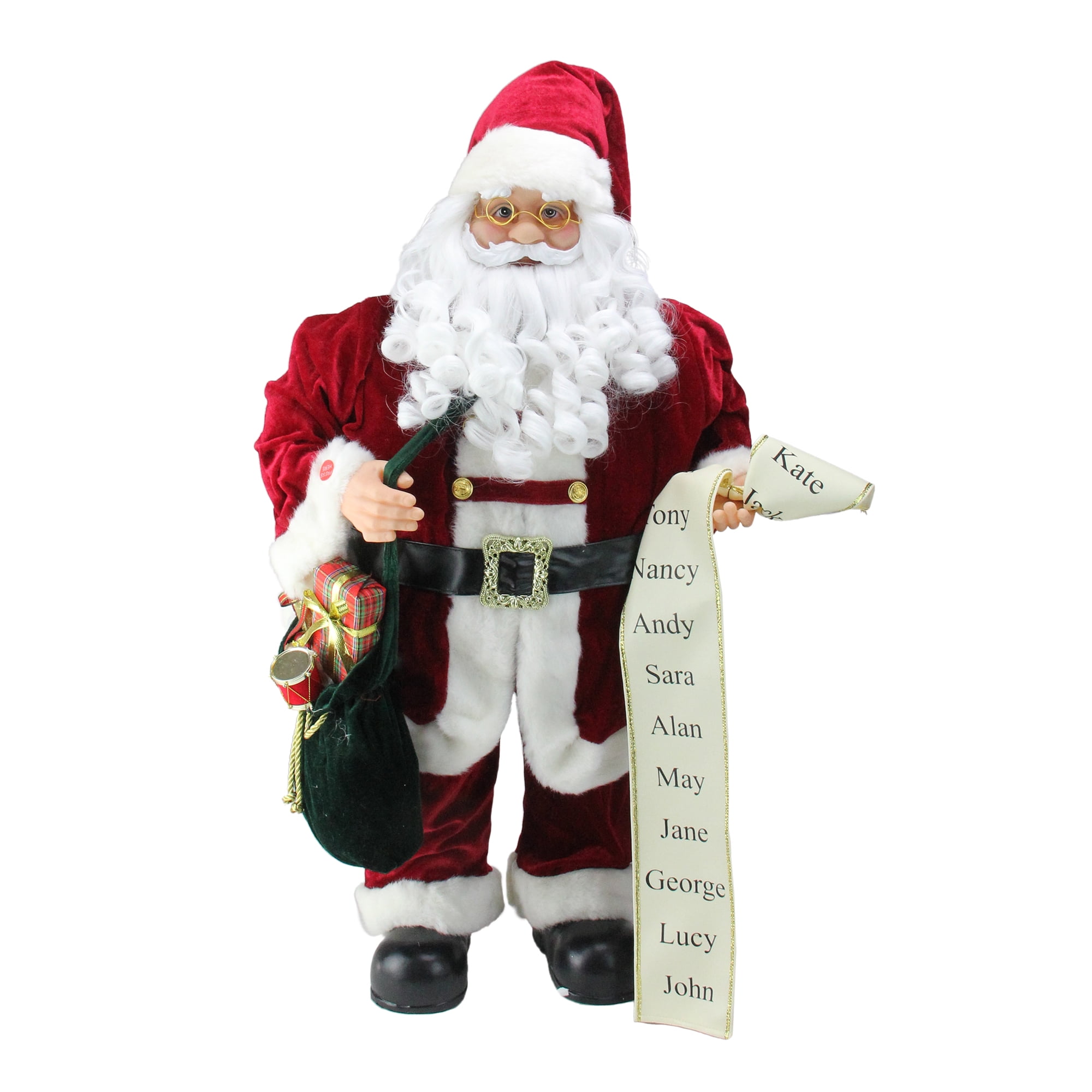 Northlight 32" Battery Operated Animated Standing Santa Claus Musical ...