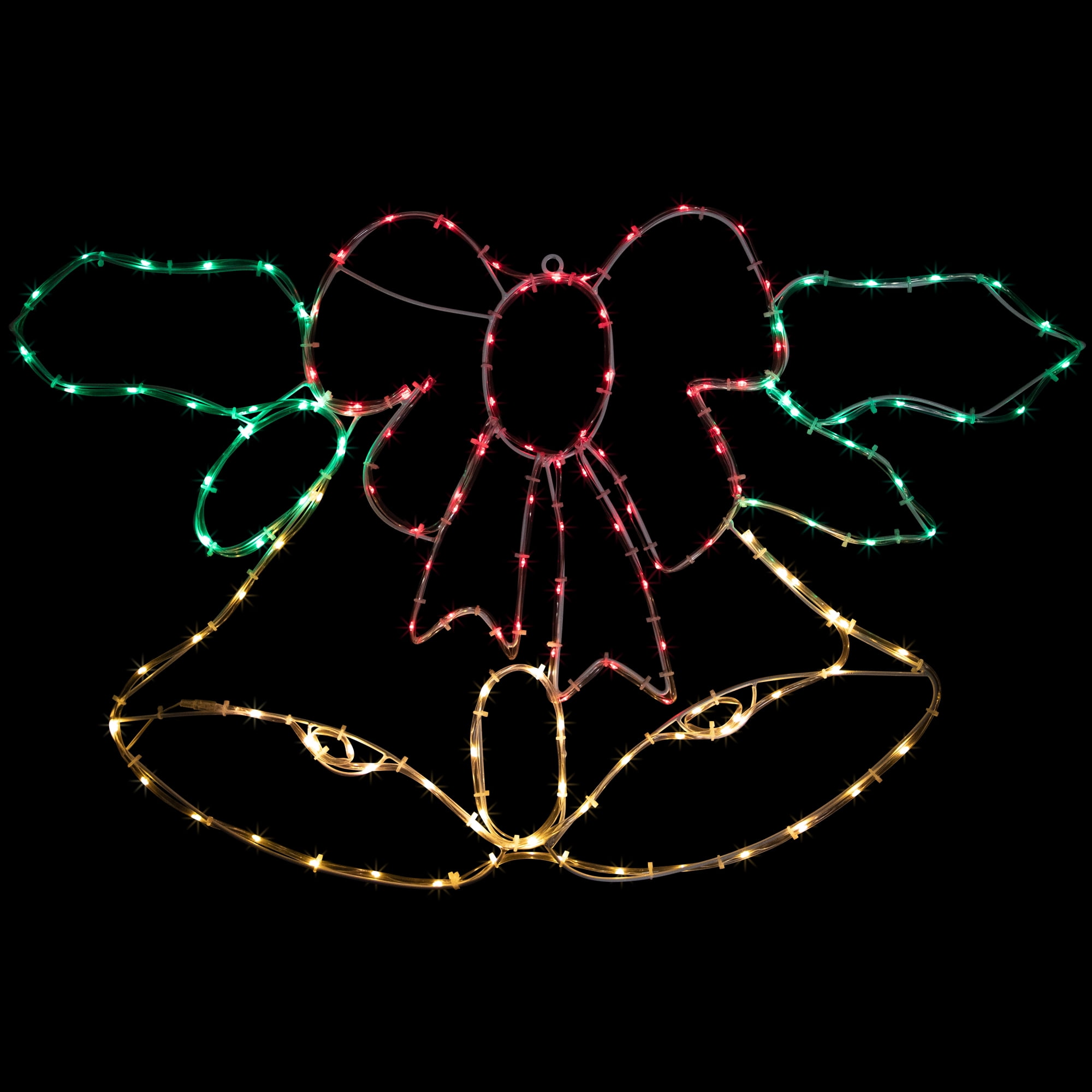 Northlight LED Lighted Bell and Bow Outdoor Christmas Decoration - 33.5 ...