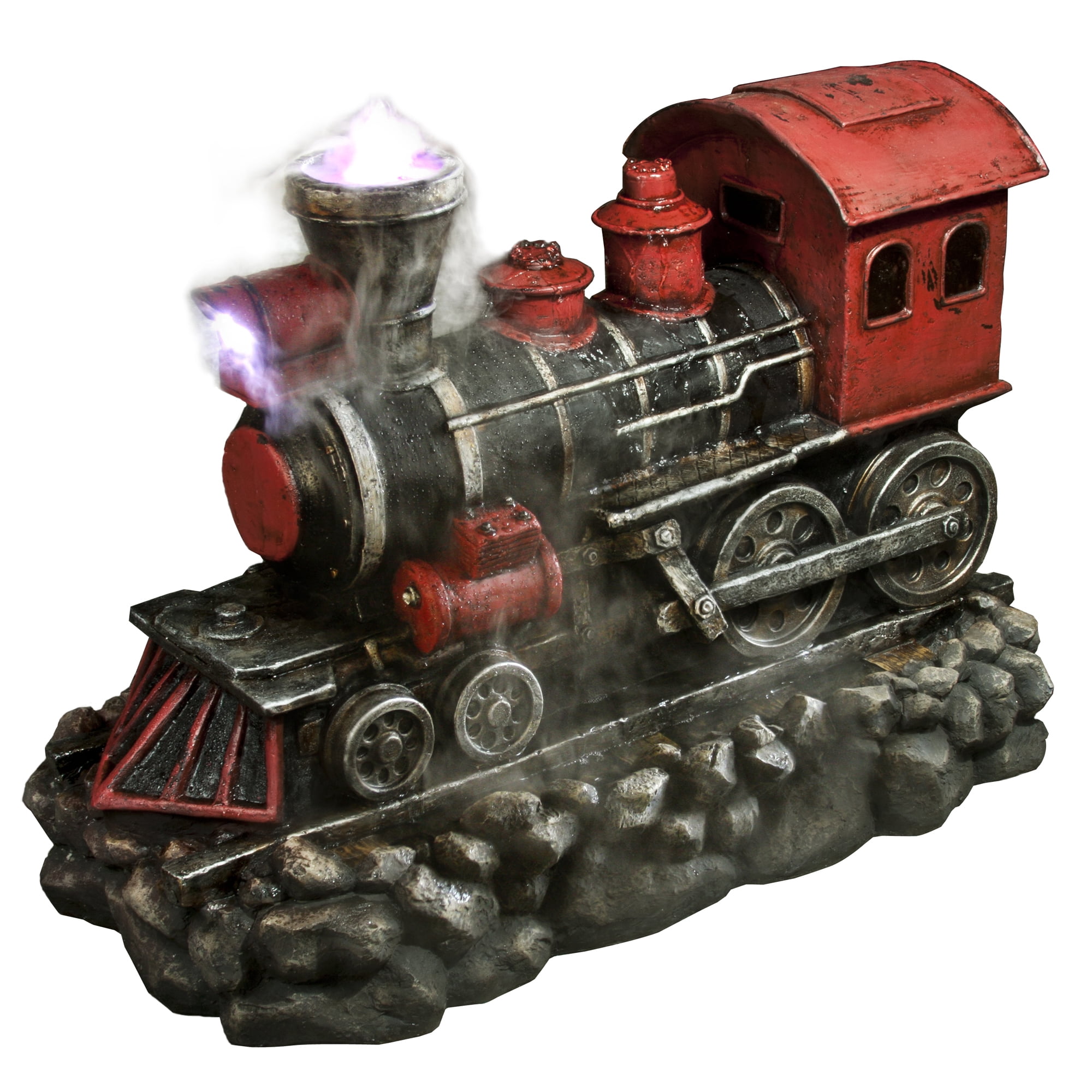 Northlight 38" Prelit LED Vintage Locomotive Train Outdoor Patio Garden ...