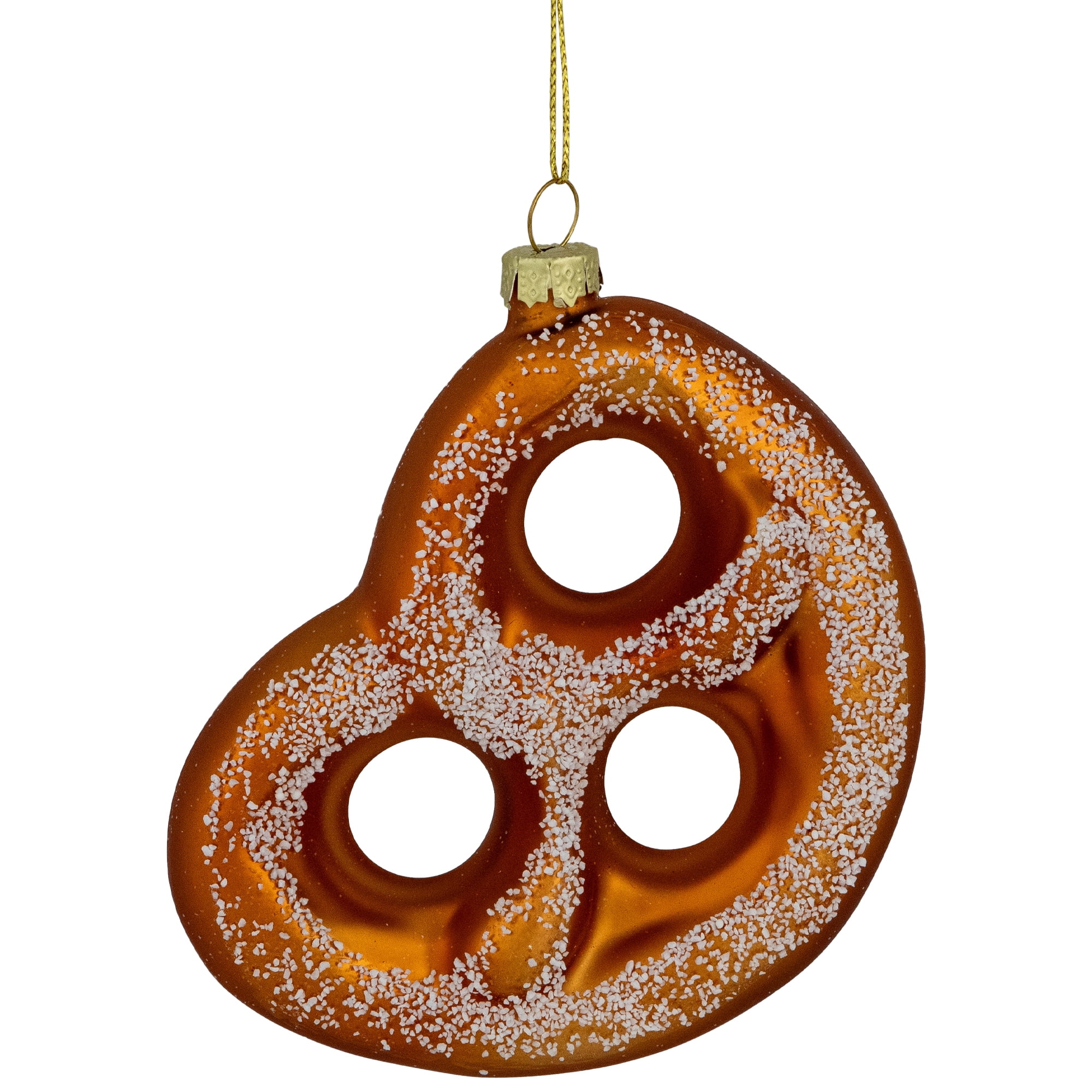 Northlight Salted Soft Pretzel Glass Christmas Ornament - 4.5 ...