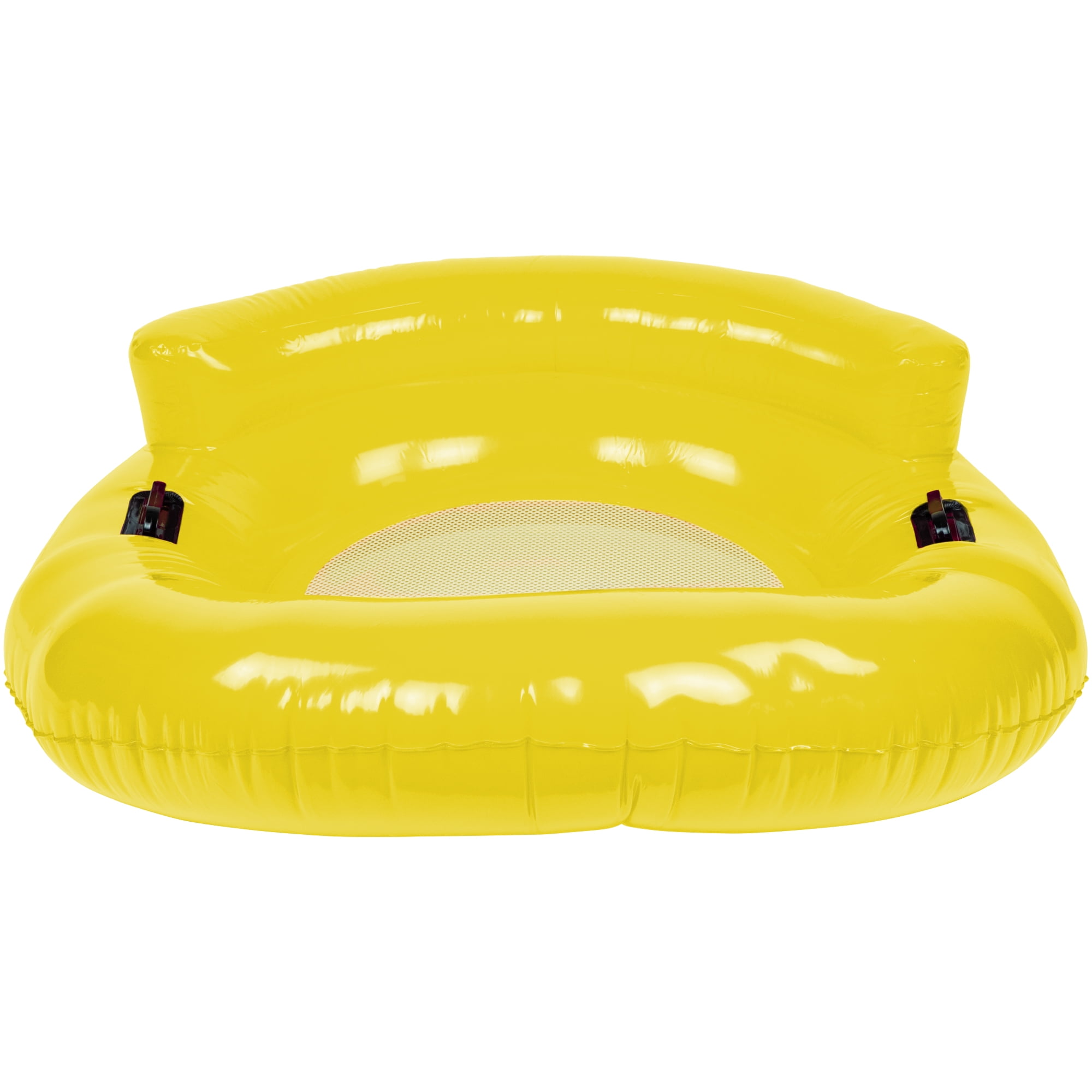 Northlight 43" Yellow Bubble Seat Inflatable Swimming Pool Float ...