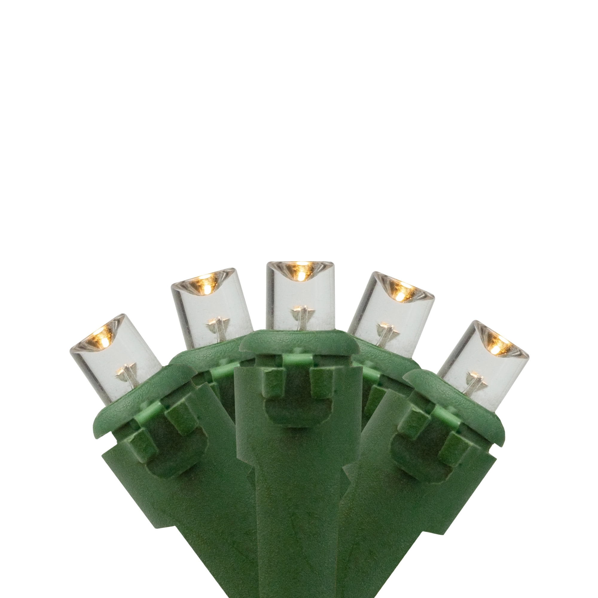 Northlight LED Wide Angle Christmas Lights - Warm White - 24.5' Green ...