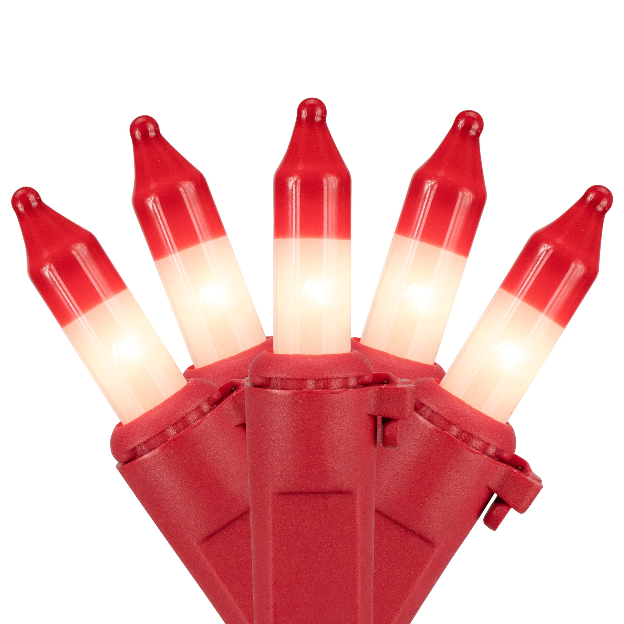 Northlight 50ct Red and White Peppermint Mini Christmas Light Set - 10 ...