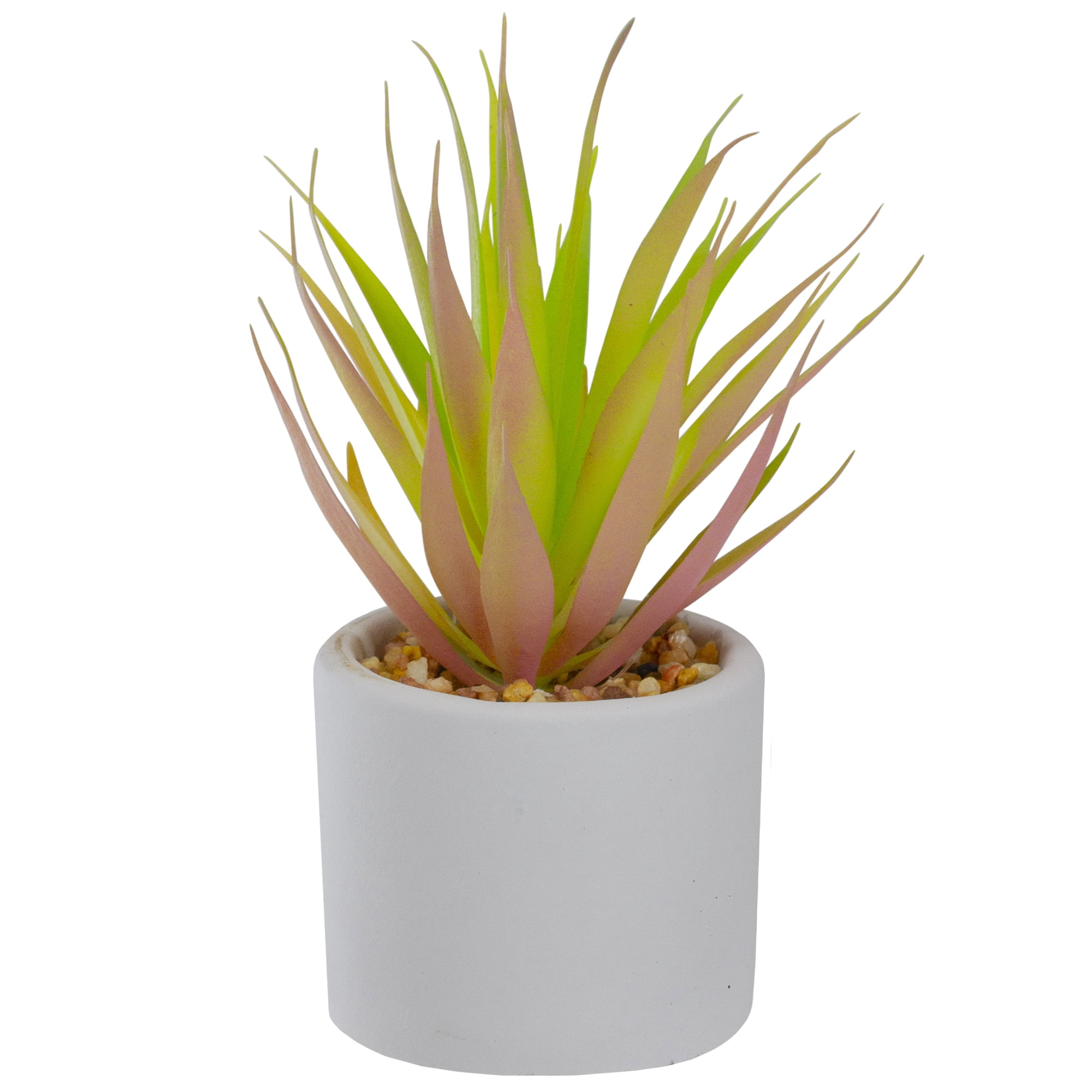 Northlight 6.5" Green Artificial Sword Grass in a White Pot - Walmart.com