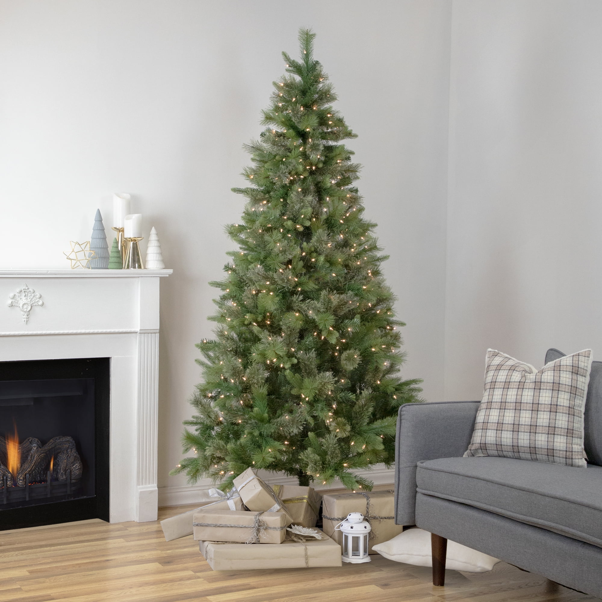 Northlight 6.5' Pre-Lit Kingston Cashmere Pine Artificial Christmas ...