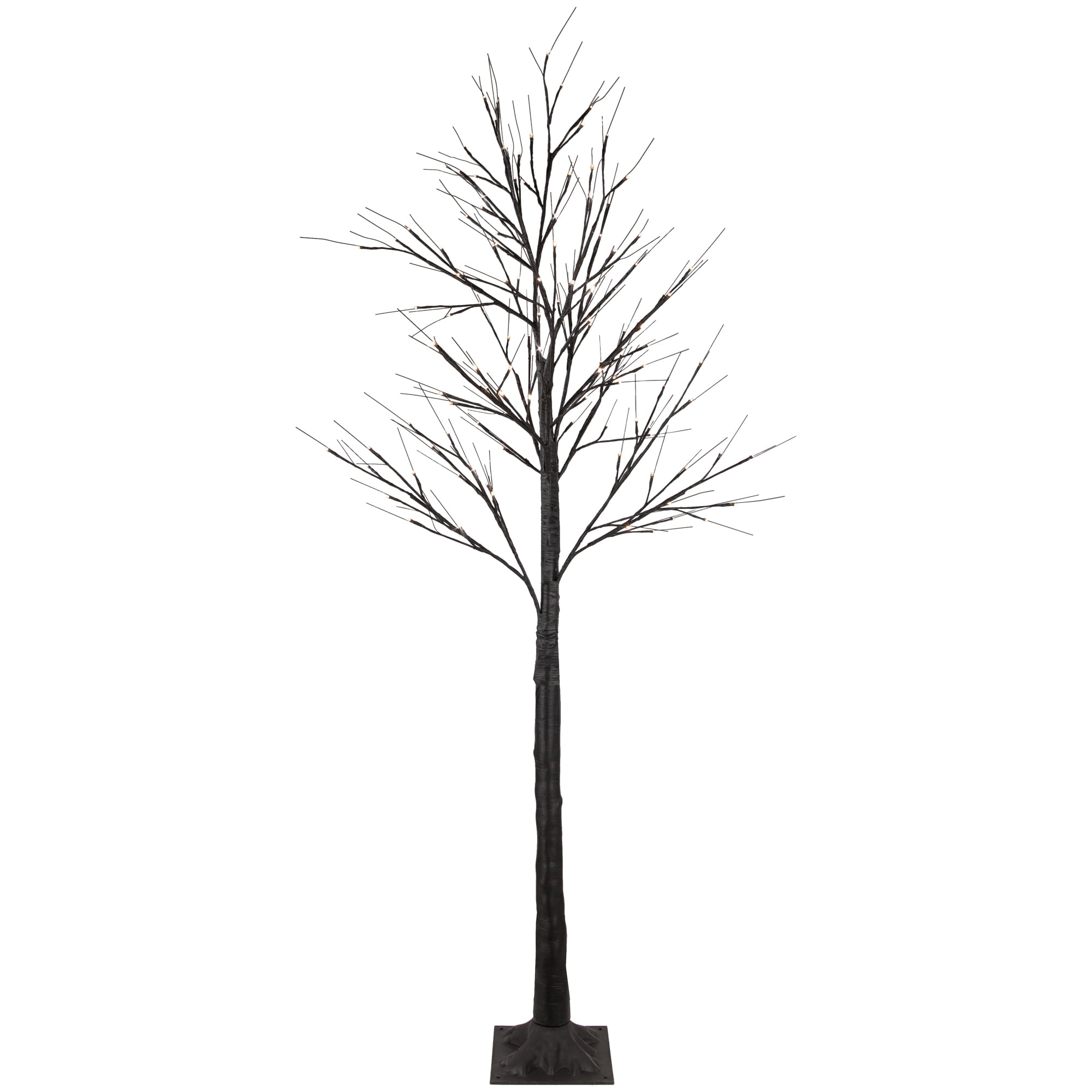 Northlight 6' Artificial LED Lighted Brown Christmas Twig Tree with ...